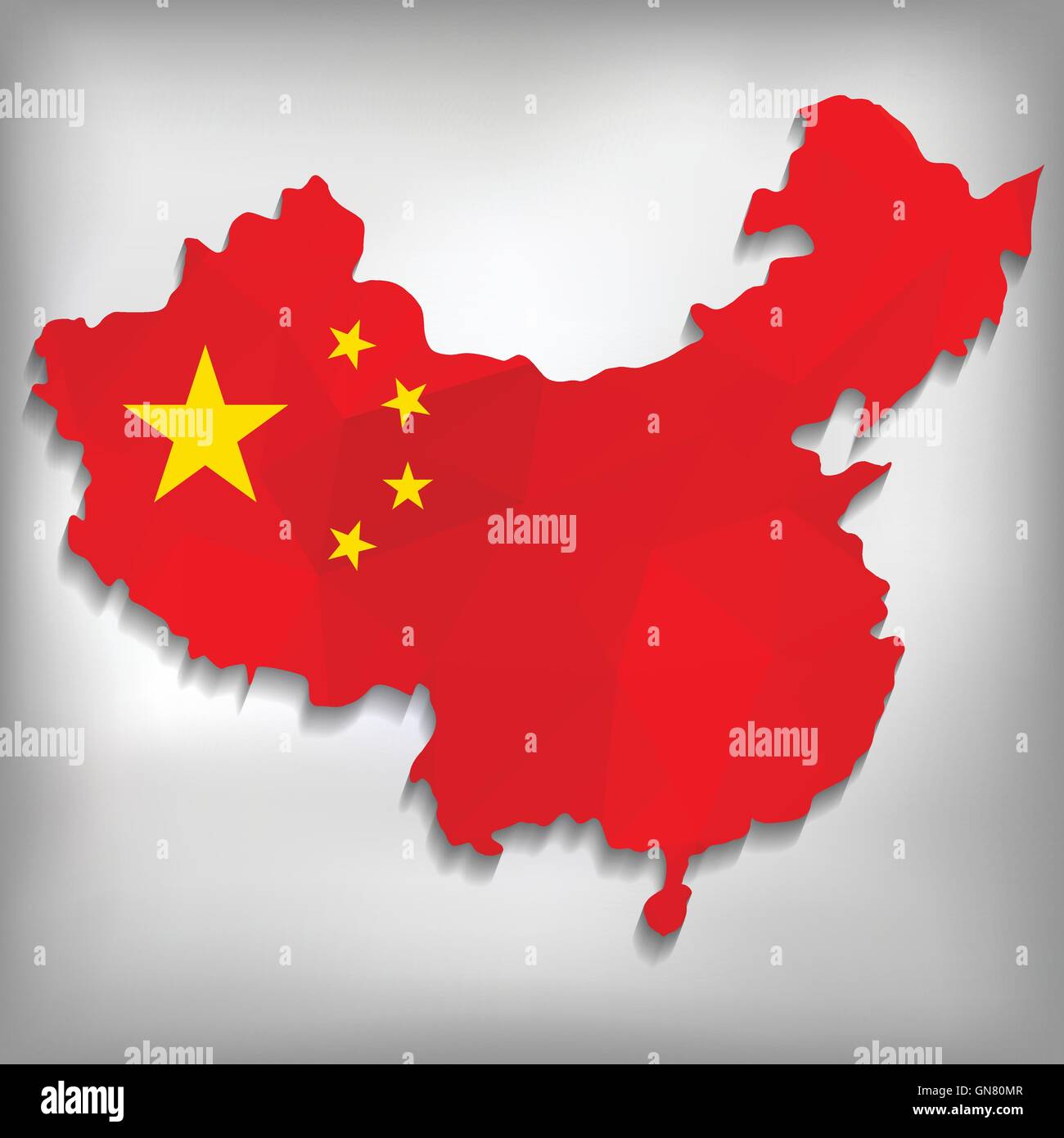 China map Stock Vector Images - Alamy