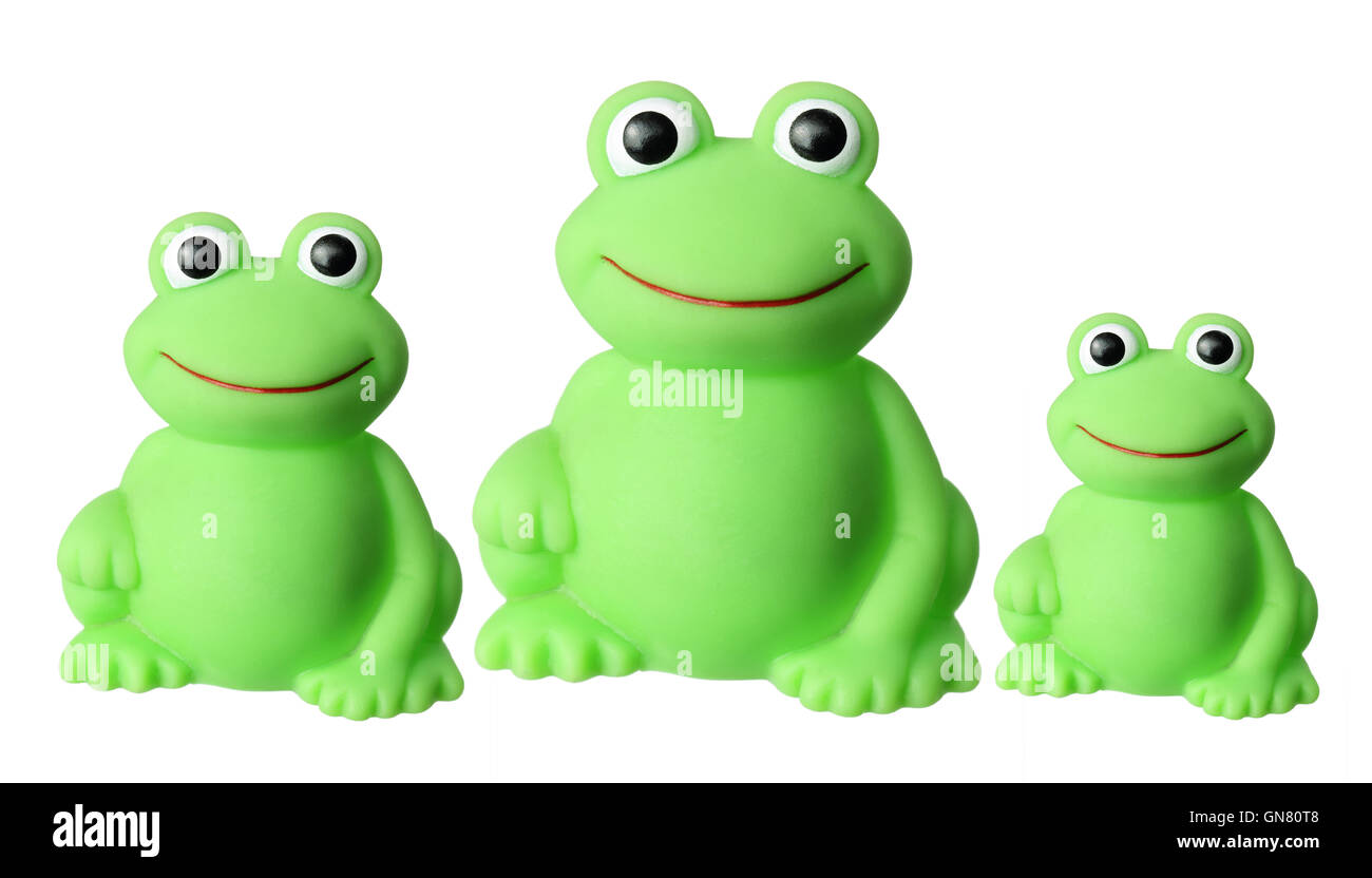 Plastic Frog Figurines Stock Photo - Alamy