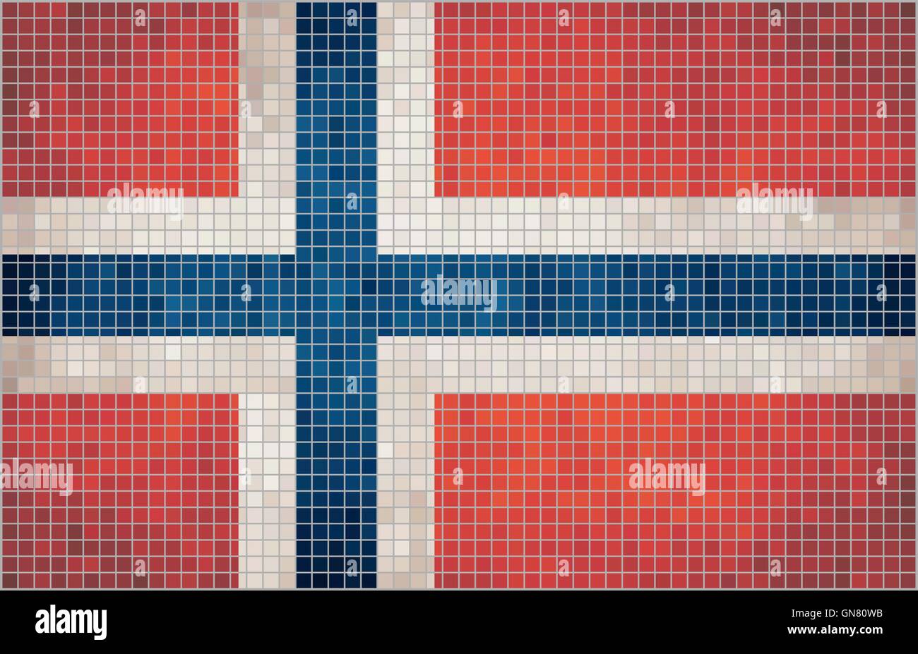 Norwegian flag design Stock Vector Images - Alamy