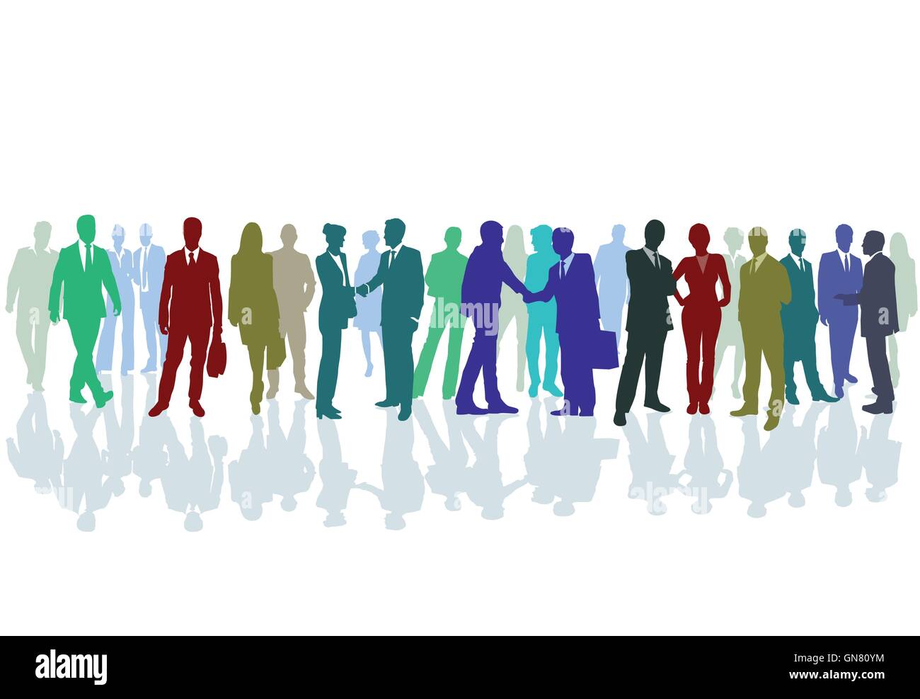 Participants group Stock Vector Images - Alamy