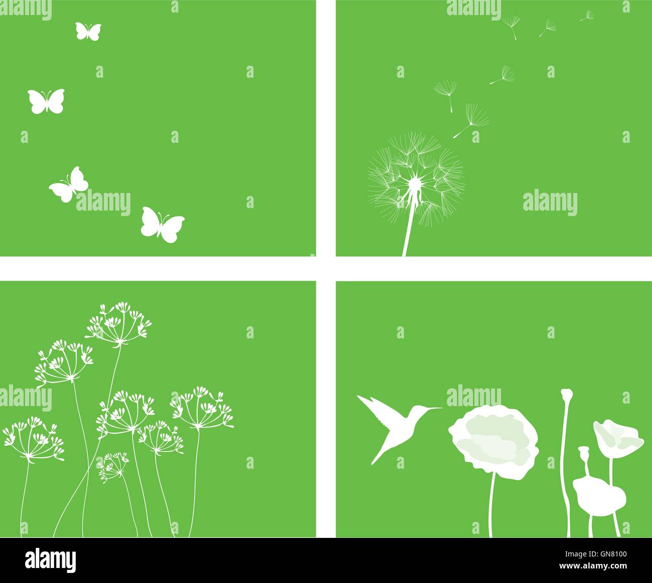 Vector nature set hi-res stock photography and images - Alamy