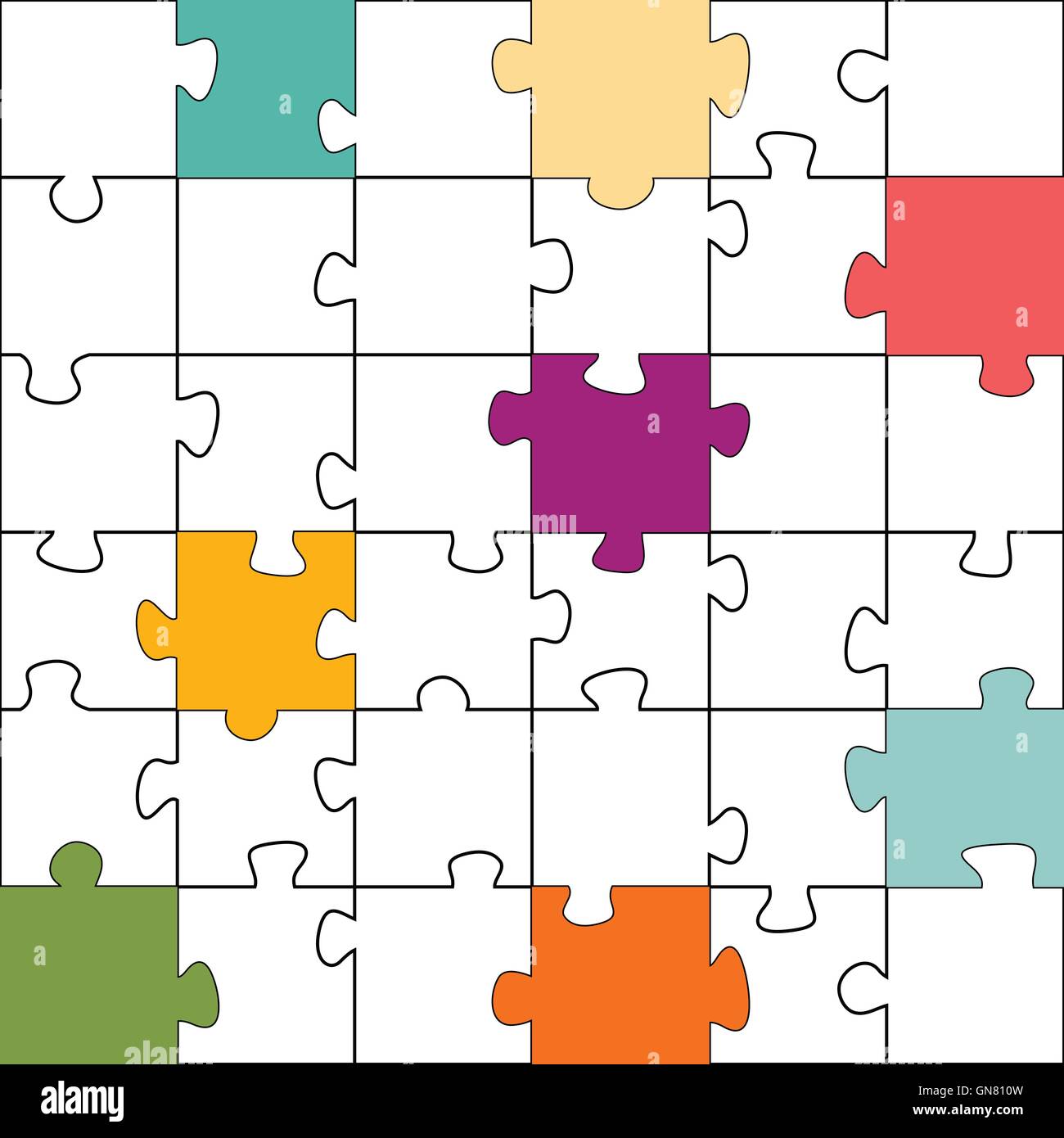 Learning puzzle Stock Vector Images - Alamy