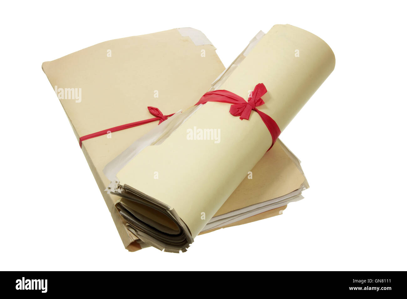 Bundles of Documents Stock Photo - Alamy
