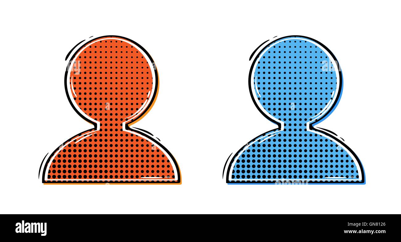 two comic avatars Stock Vector Image & Art - Alamy
