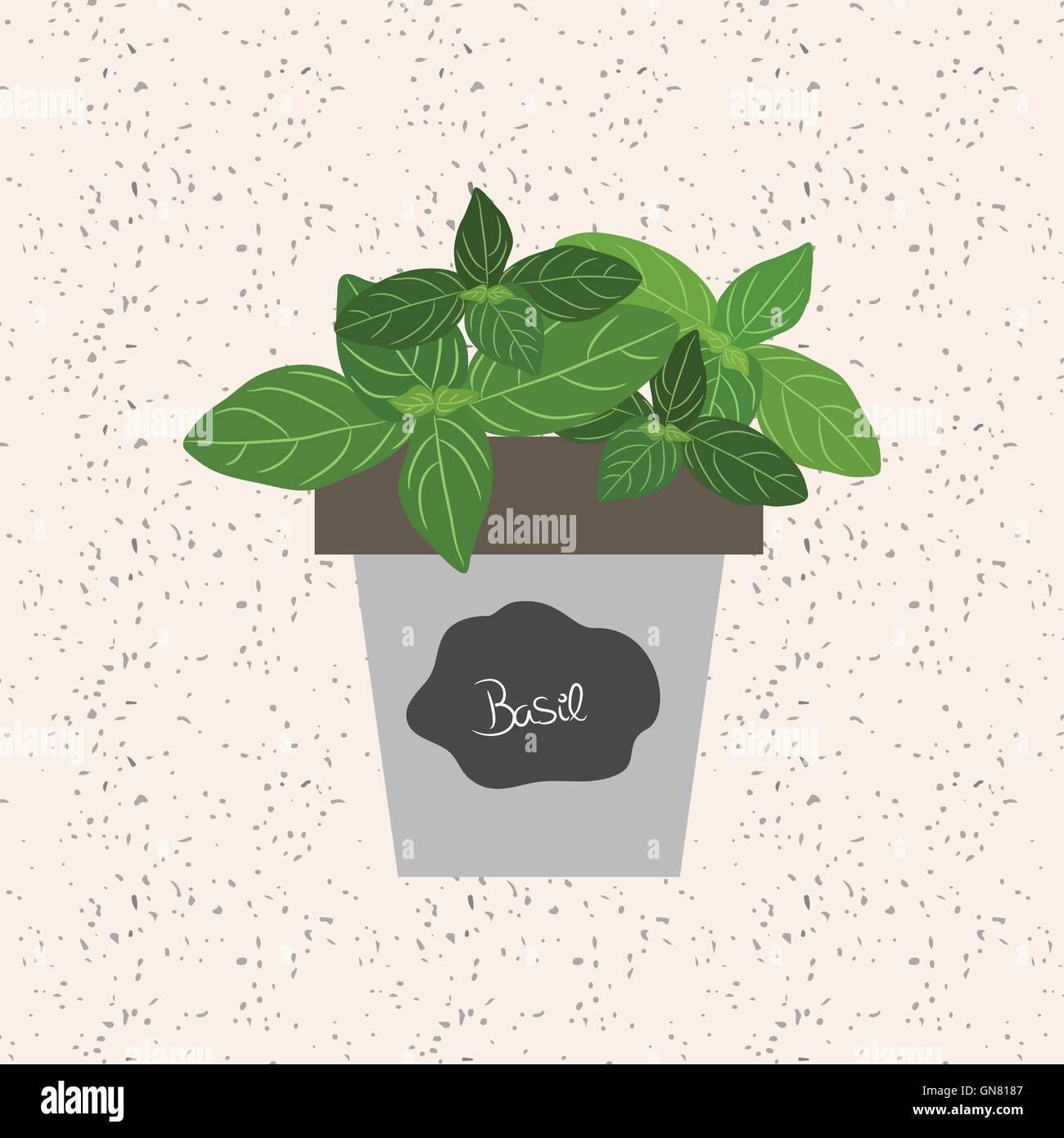 Tree basil leaves Stock Vector Images - Alamy