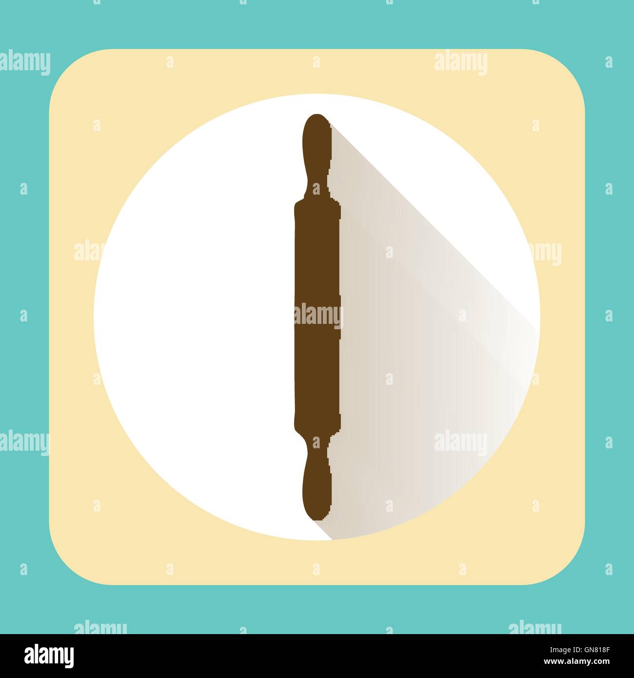 Flour food kitchen shadow Stock Vector Images - Alamy