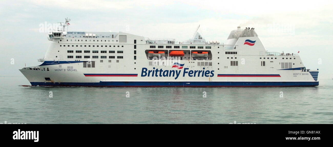 Brittany ferries passengers hi-res stock photography and images - Alamy