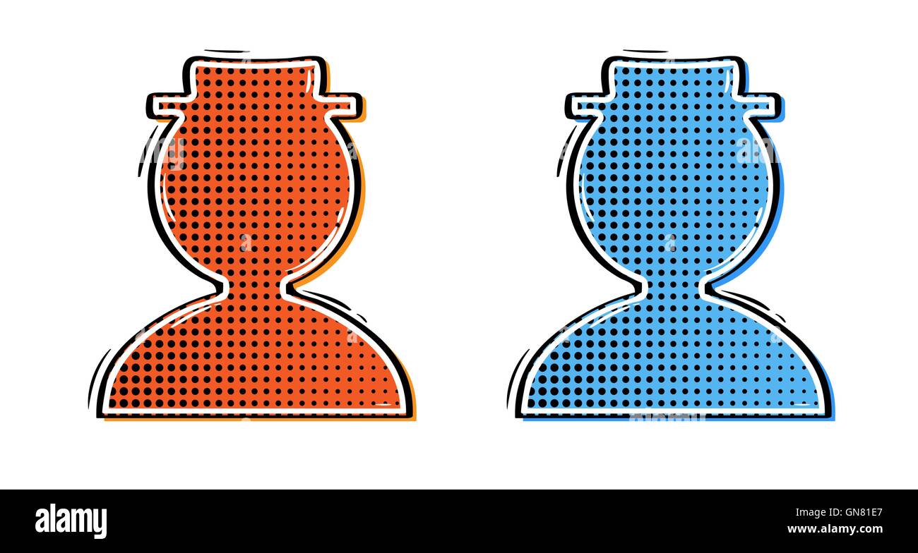 two comic avatars with hat Stock Vector Image & Art - Alamy