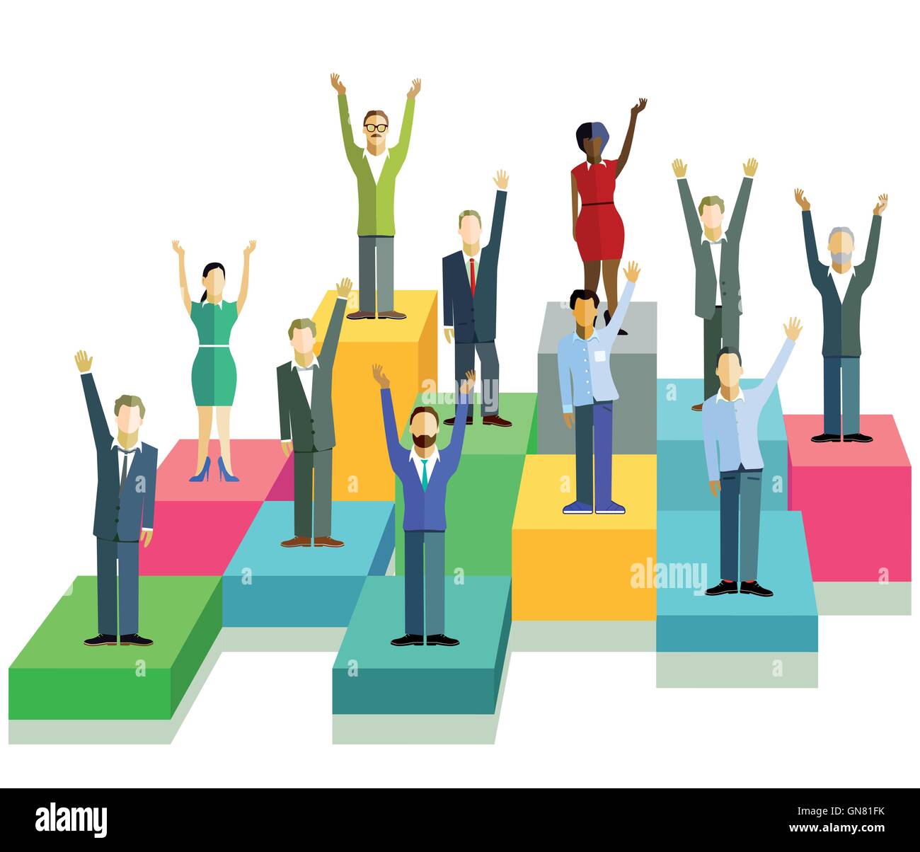 All rise Stock Vector Images - Alamy