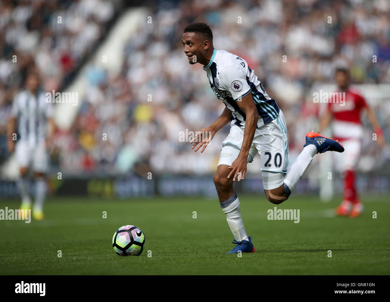West Bromwich Albion's Brendan Galloway during the Premier League match ...
