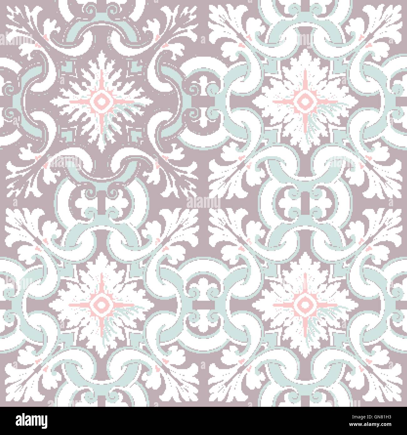 Seamless Ornamental Tile Background Stock Vector Image And Art Alamy