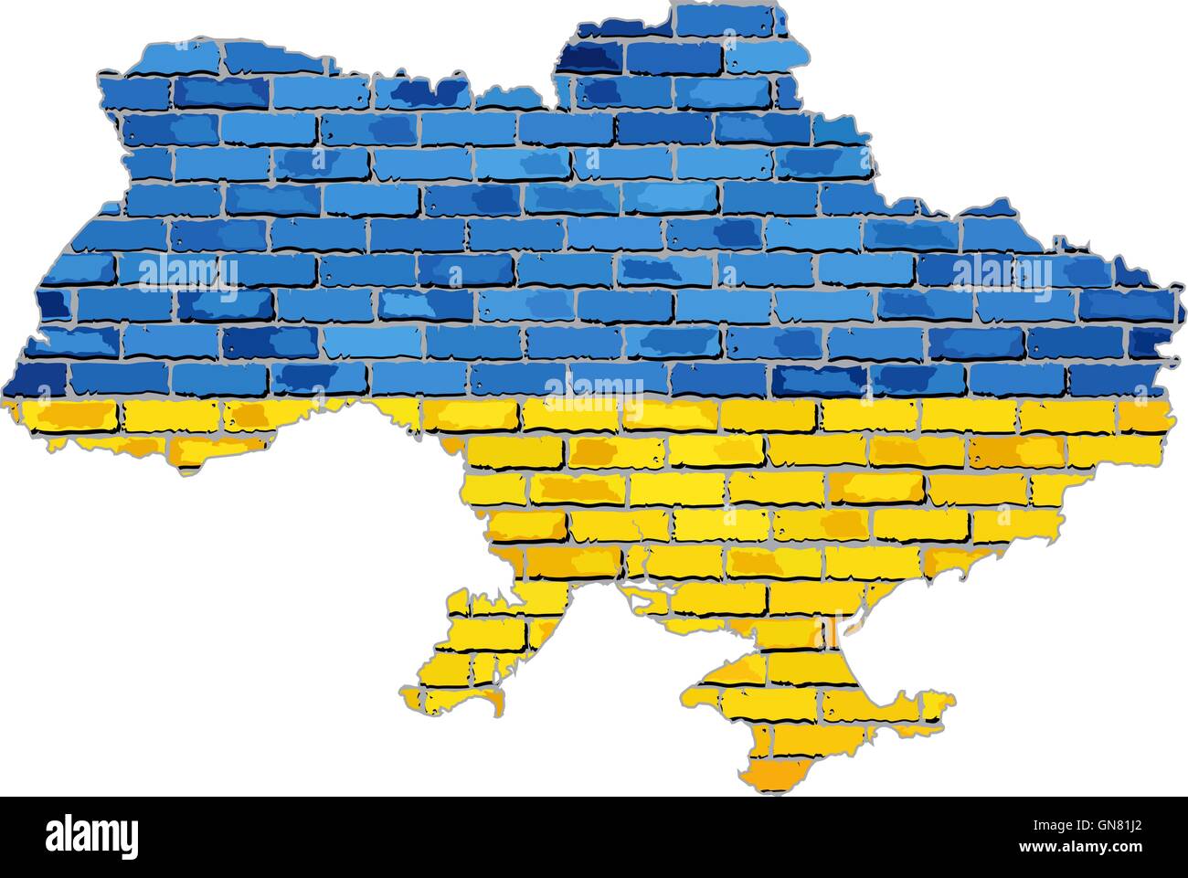 Vector map ukraine ukrainian Stock Vector Images - Alamy