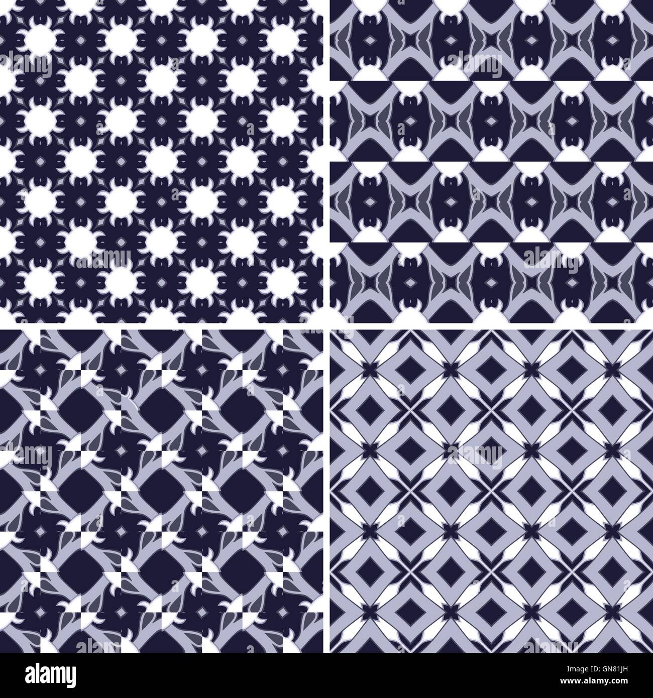 Dark white square patterns hi-res stock photography and images - Alamy