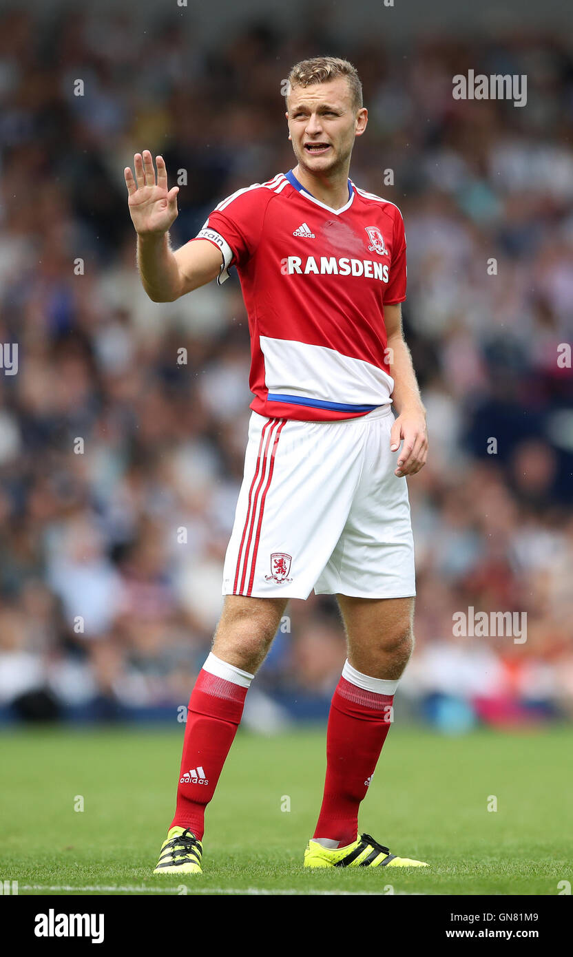 Middlesbrough's Ben Gibson during the Premier League match at The ...