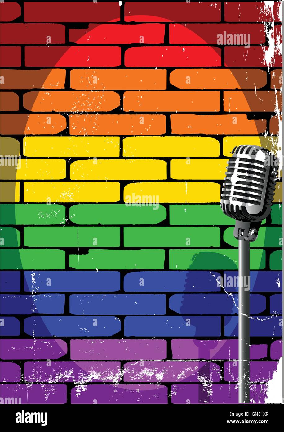 Rainbow Musical Event Poster Grunge Stock Vector Image & Art - Alamy