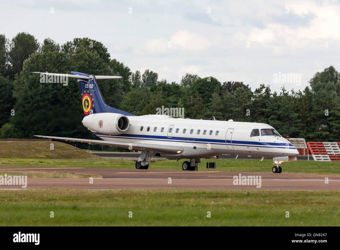 Belgian Air Component (Air Force) Embraer ERJ-135LR VIP aircraft at the ...