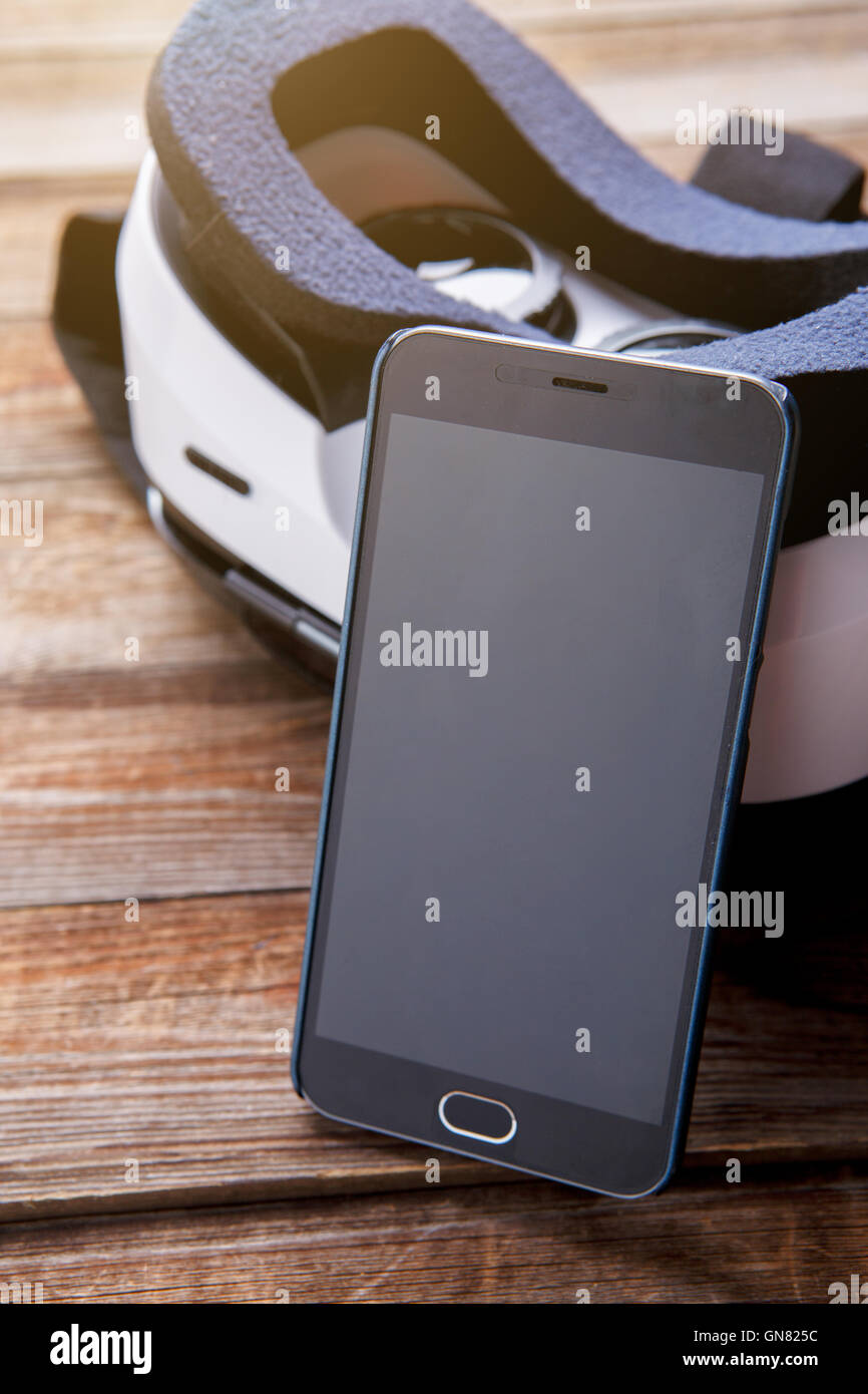 virtual vr glasses goggles headset Stock Photo - Alamy