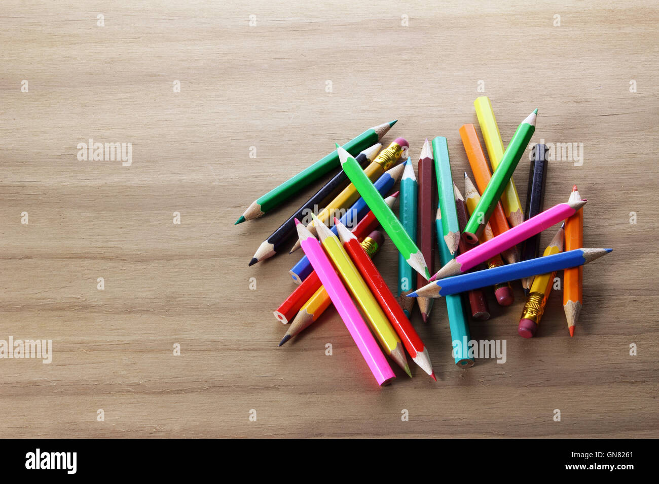 Wood colouring pencils hi-res stock photography and images - Alamy