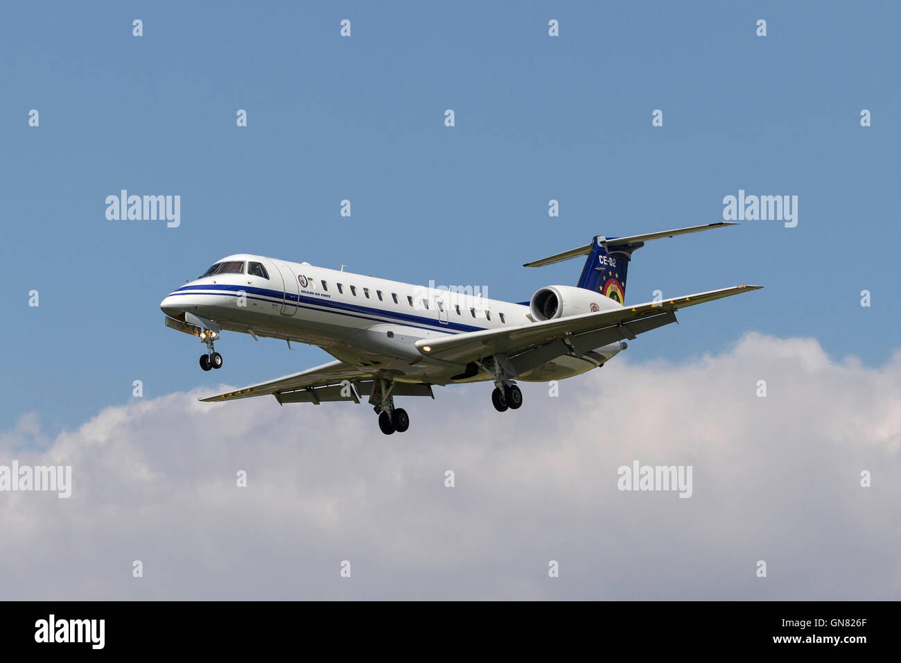 Belgian Air Component (Air Force) Embraer ERJ-135LR VIP aircraft at the ...