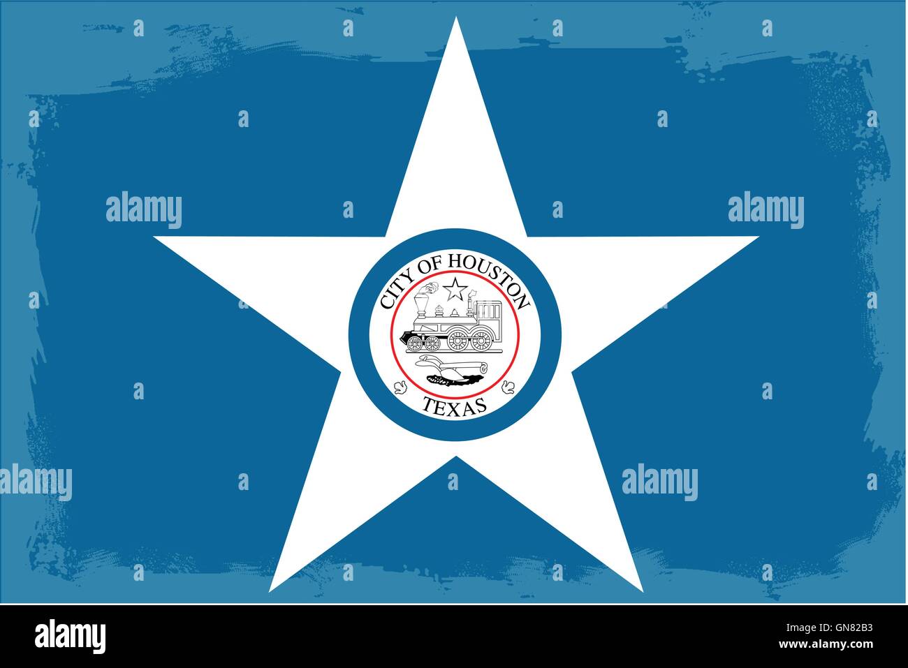Houston City Flag Stock Vector Image & Art - Alamy