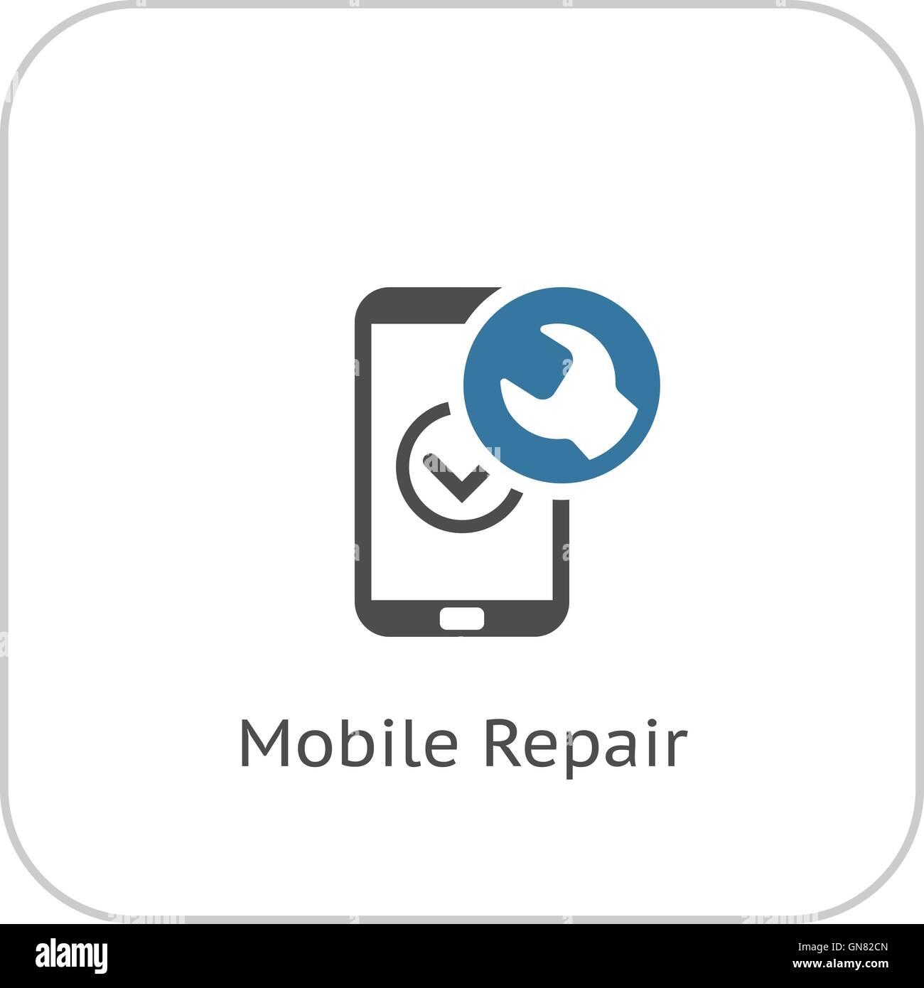 Mobile screen fix Stock Vector Images - Alamy