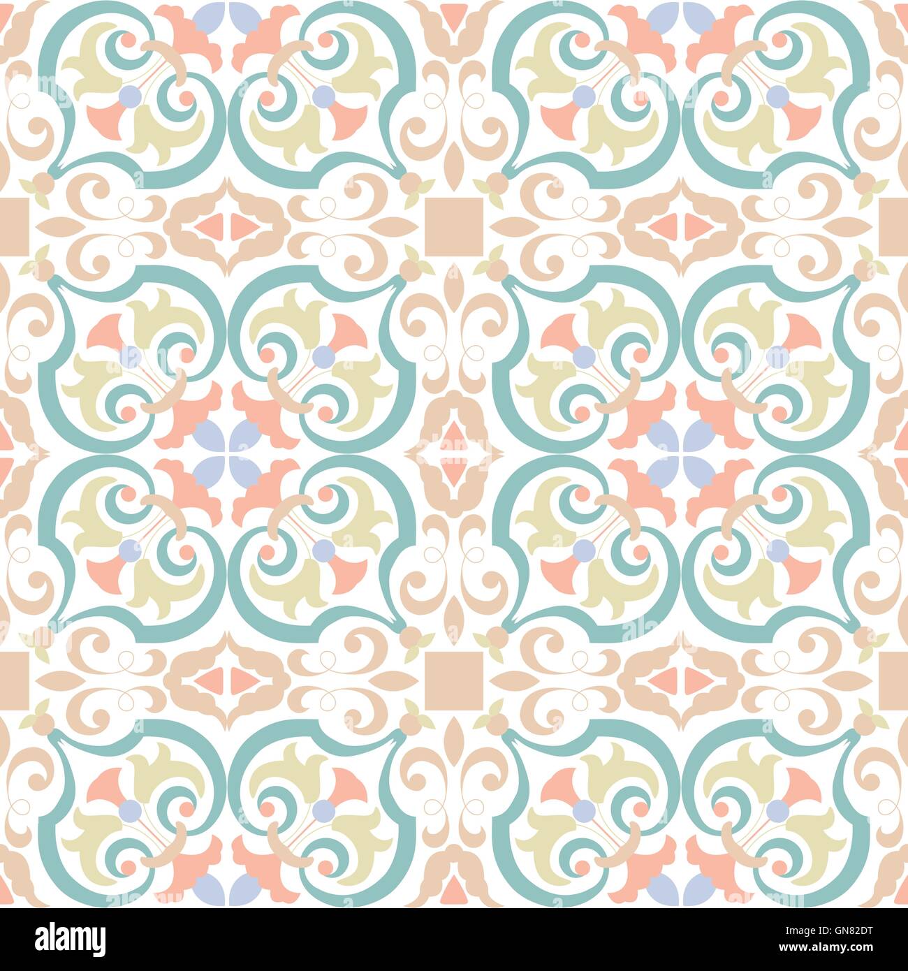 Vector ceramic tiles with seamless pattern Stock Vector Image & Art - Alamy