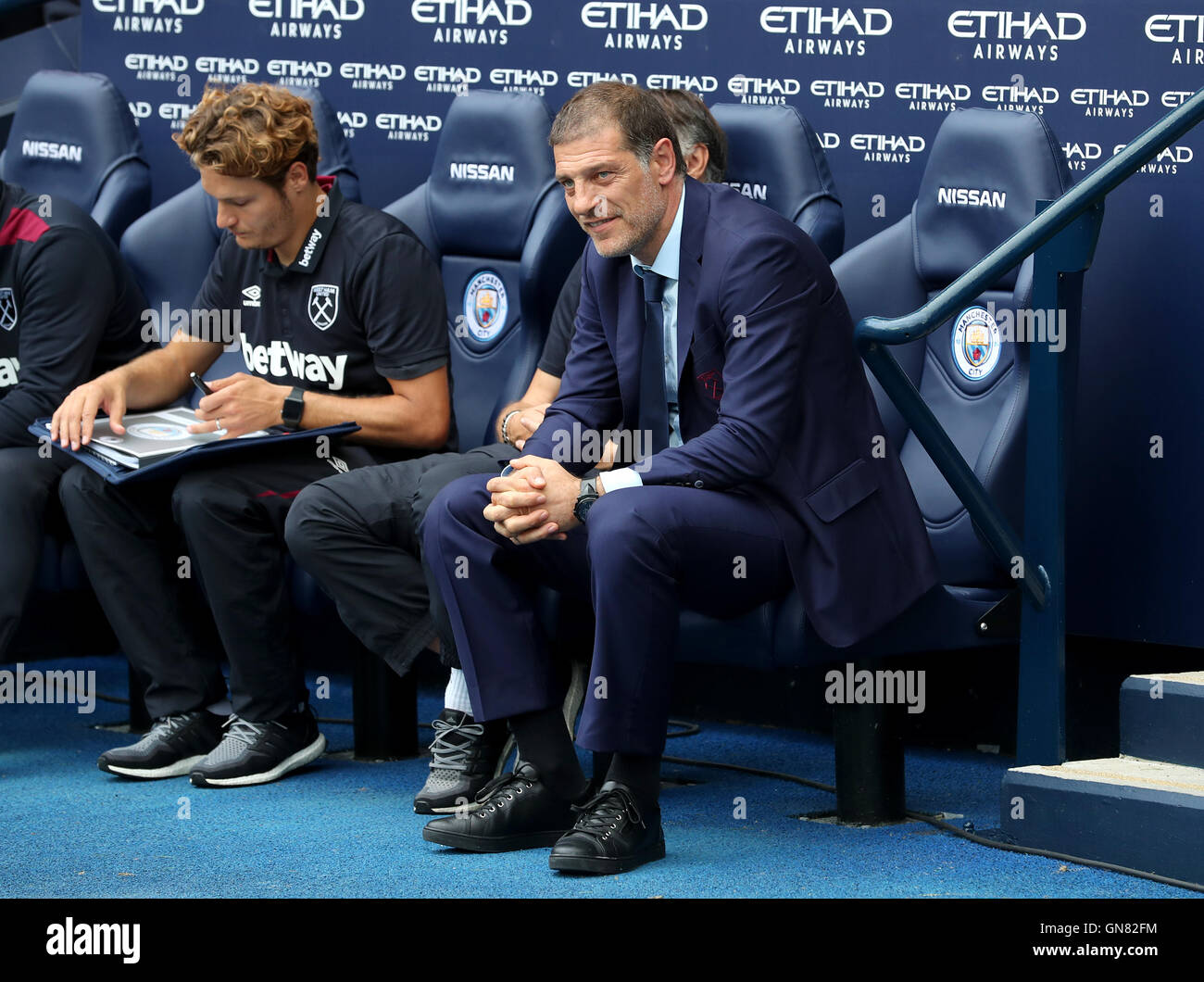 West Ham United manager Slaven Bilic before the Premier League match at ...