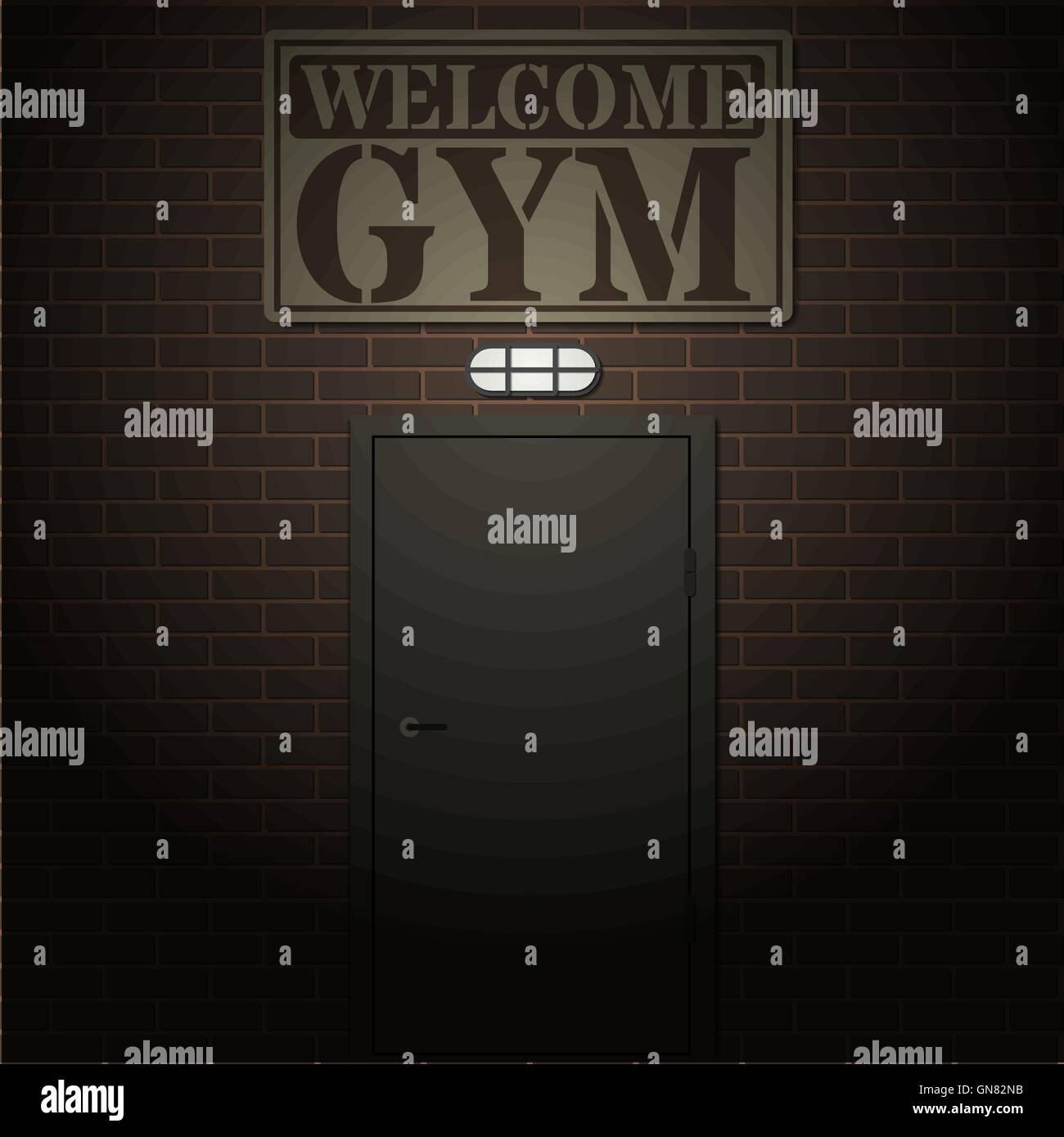 Entrance to the gym Stock Vector Image & Art - Alamy