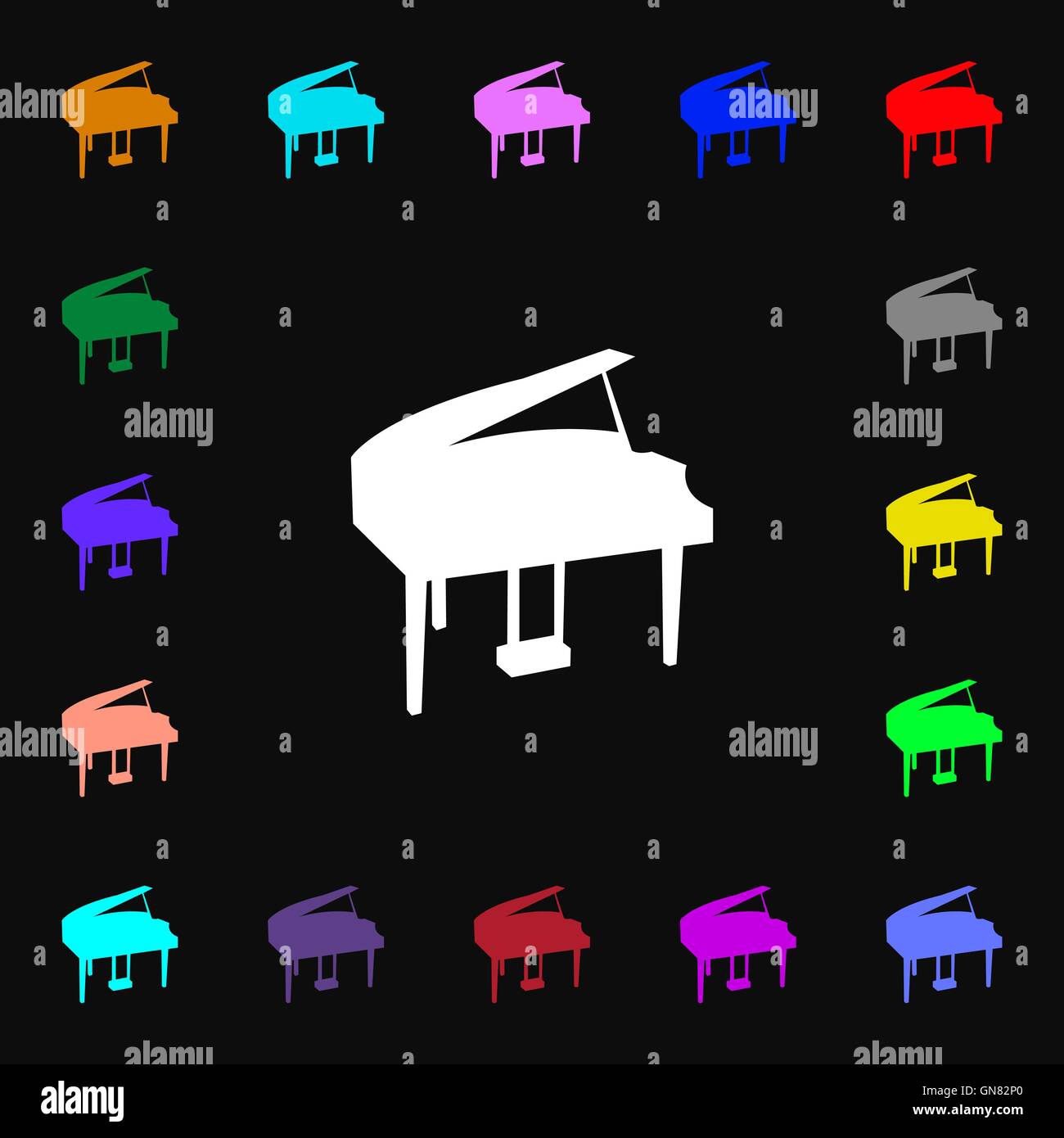 Piano design Stock Vector Images - Alamy