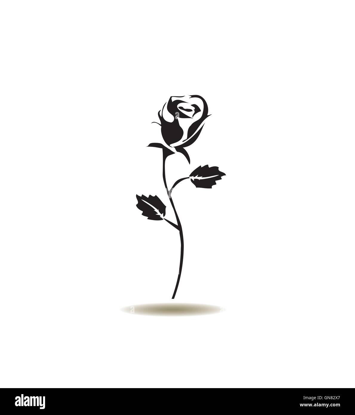 vector rose icon Stock Vector Image & Art - Alamy