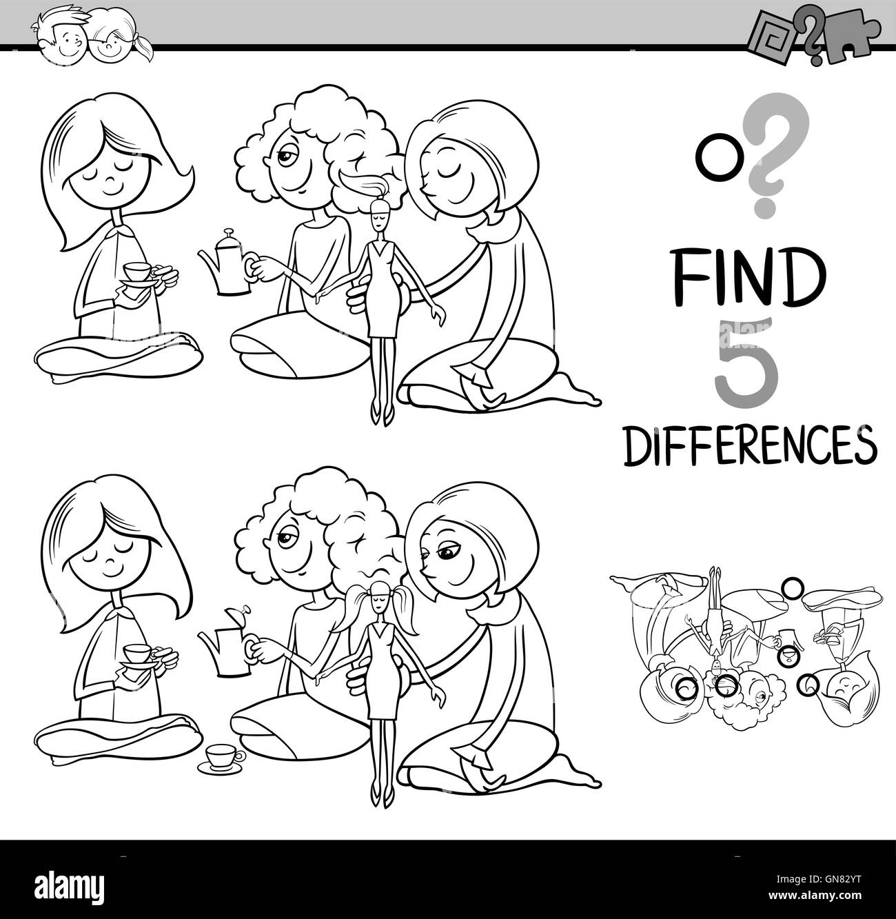 differences activity for coloring Stock Vector Image & Art - Alamy
