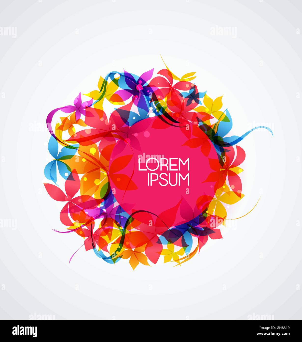 Vector abstract colorful flowers Stock Vector Image & Art - Alamy