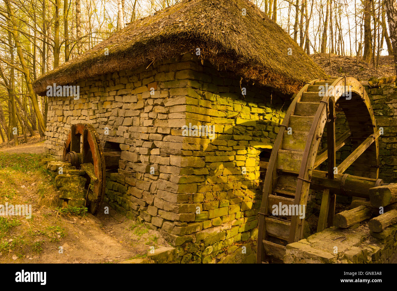 Ancient watermill hi-res stock photography and images - Alamy