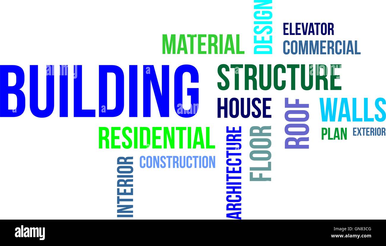 word cloud - building Stock Vector Image & Art - Alamy