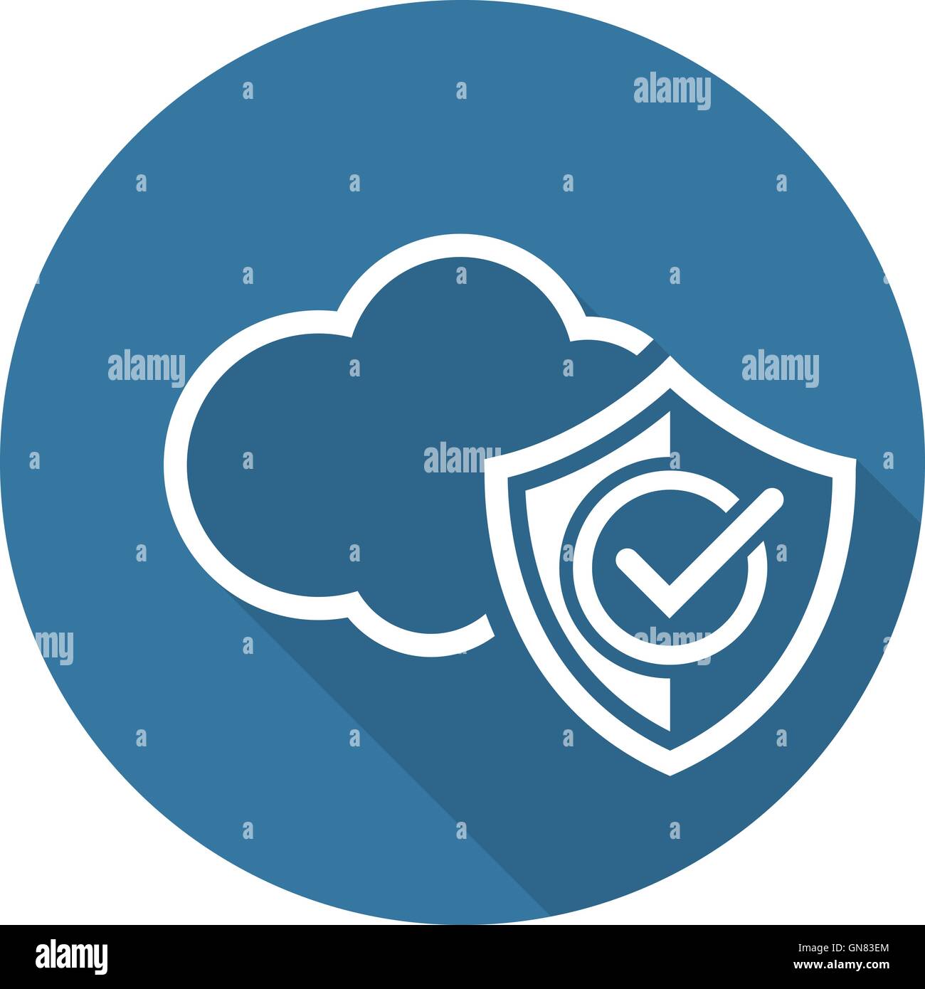 Cloud Security Icon. Flat Design Stock Vector Image & Art - Alamy