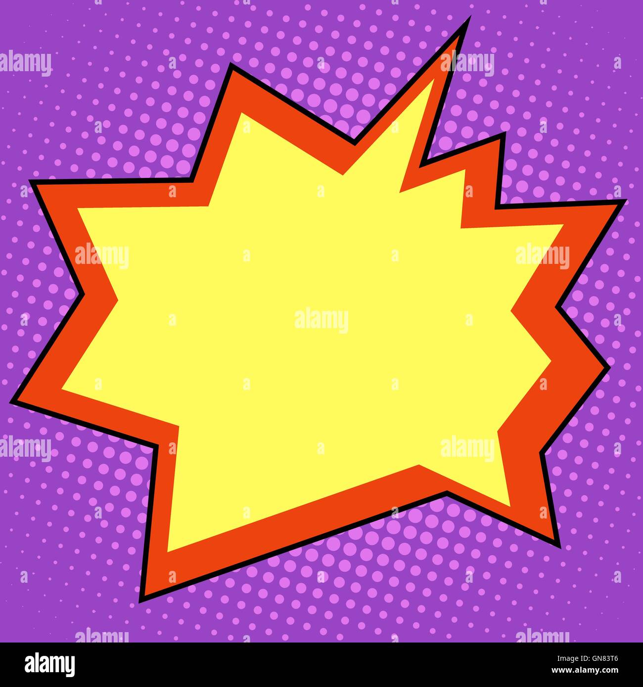 explosion comic bubble retro background for text Stock Vector Image ...