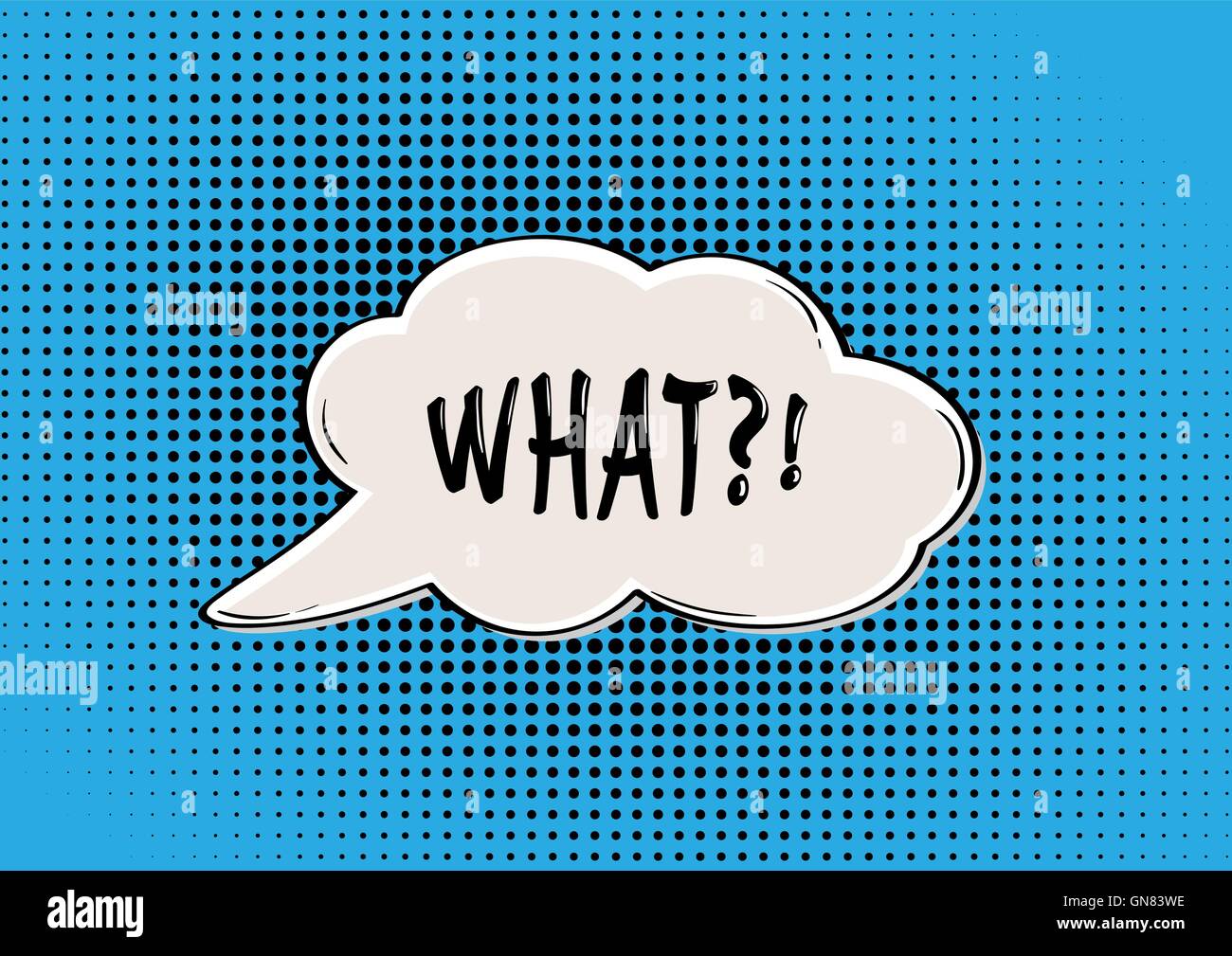 Comic blue speech bubble Stock Vector Images - Alamy