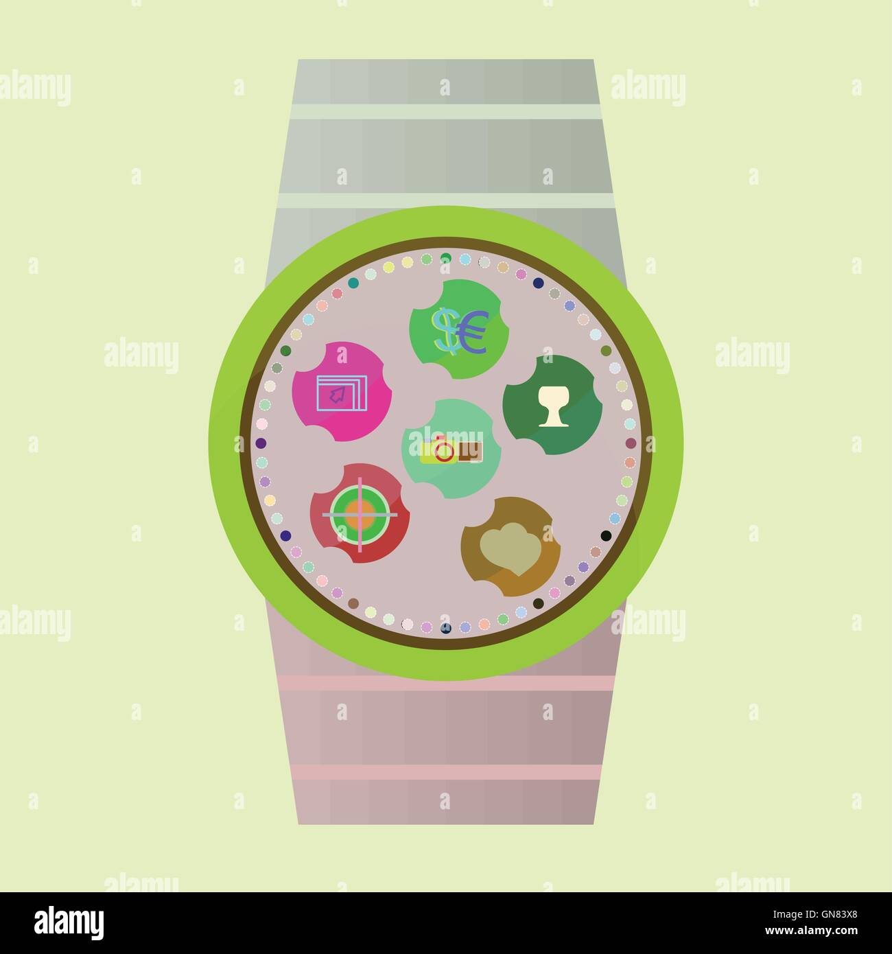 Smart watch wireframe hi-res stock photography and images - Alamy