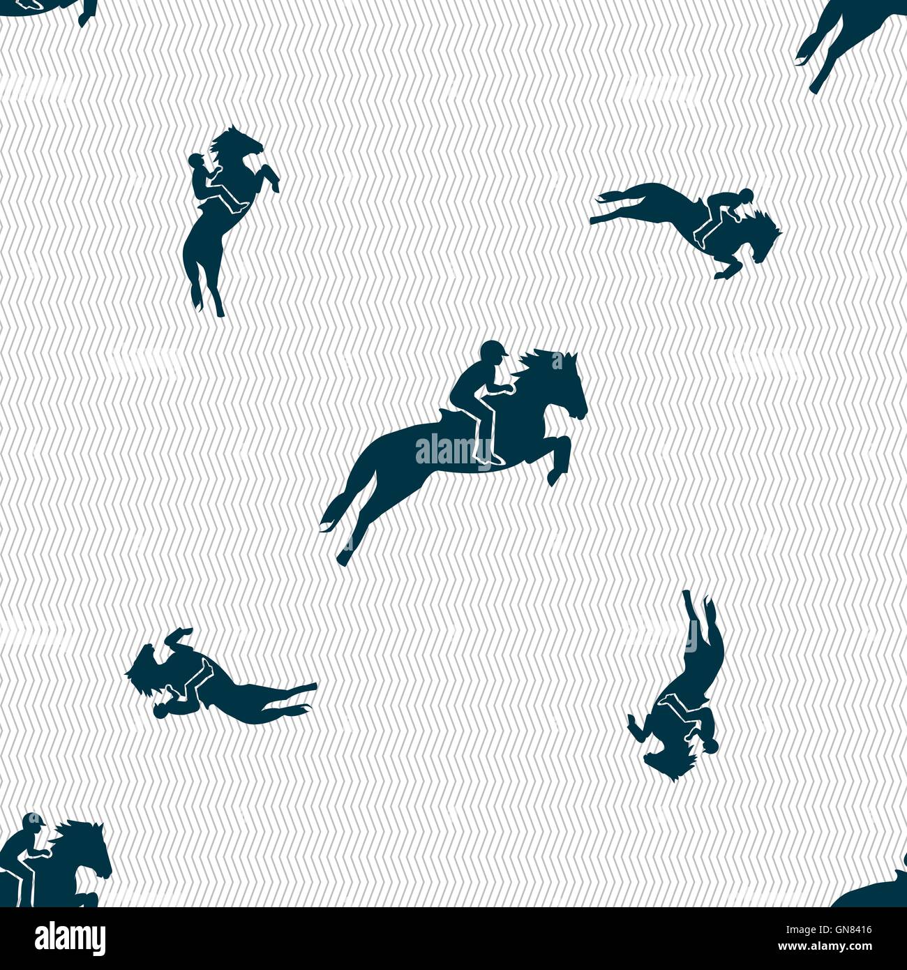 Horse race. Derby. Equestrian sport. Silhouette of racing horse icon ...