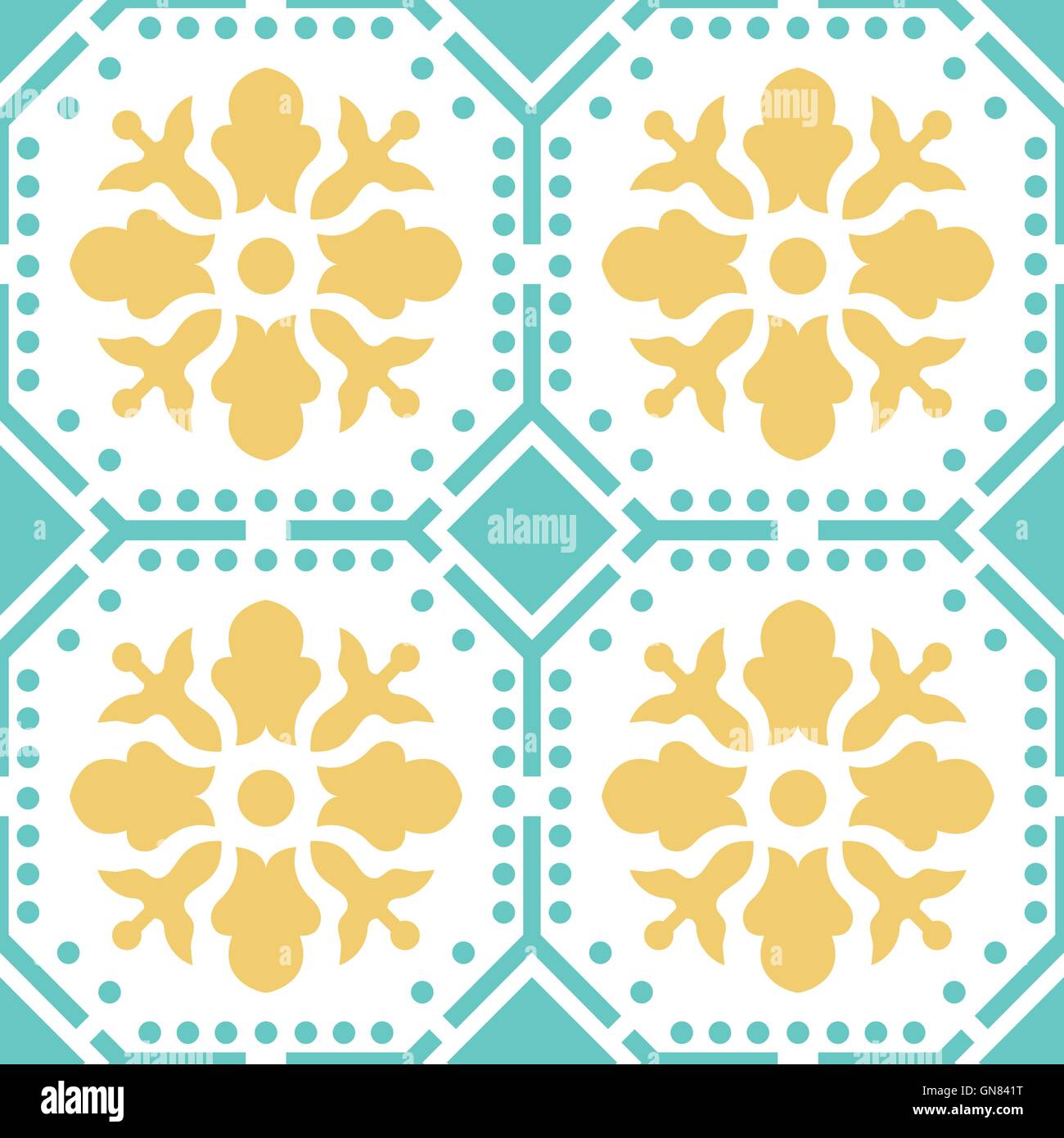 Vector ceramic tiles with seamless pattern Stock Vector Image & Art - Alamy
