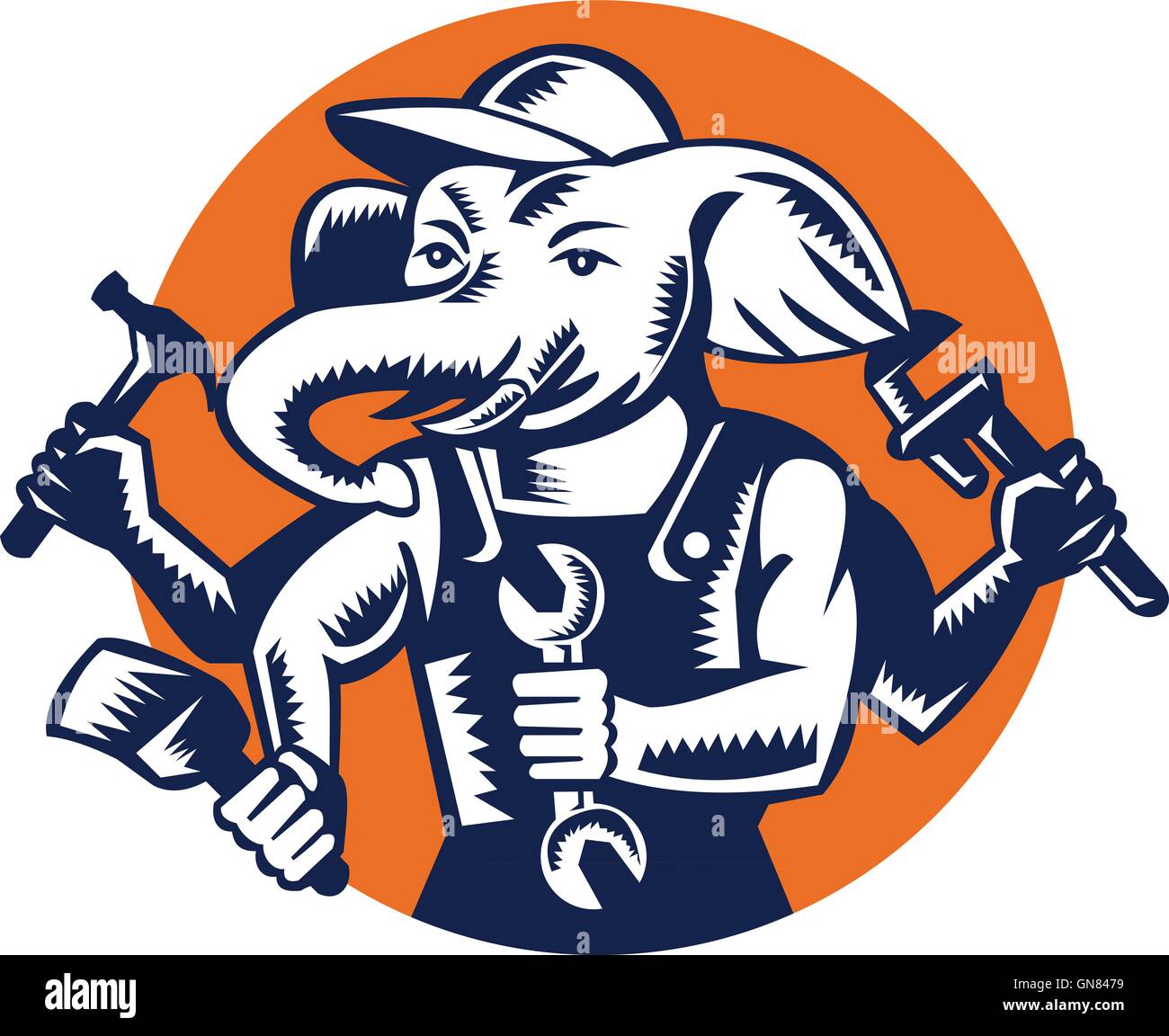 The elephant man Stock Vector Images - Alamy