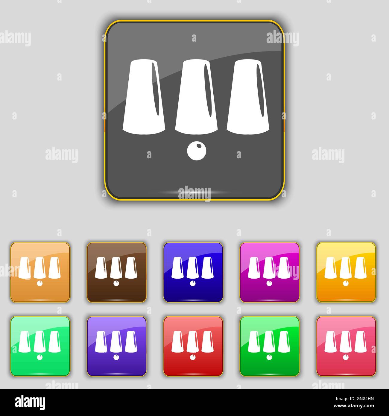 3 cups game Stock Vector Images - Alamy