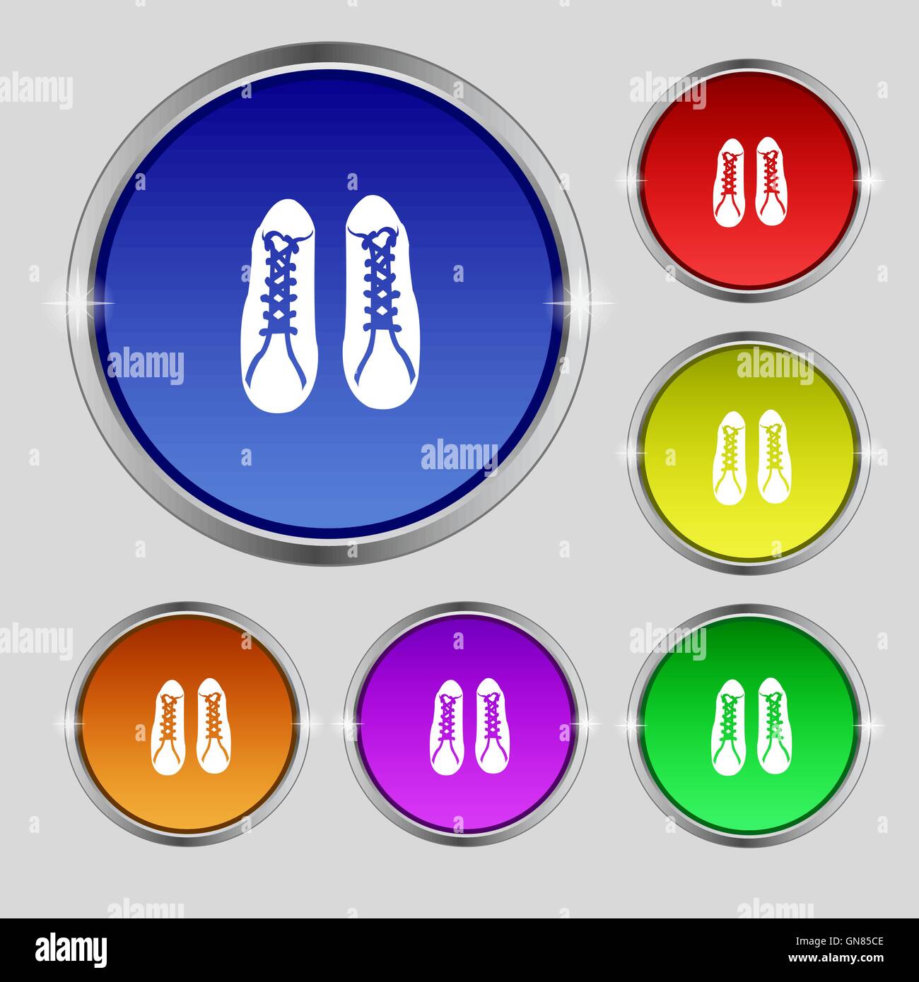 Trainers shoes bright Stock Vector Images - Alamy