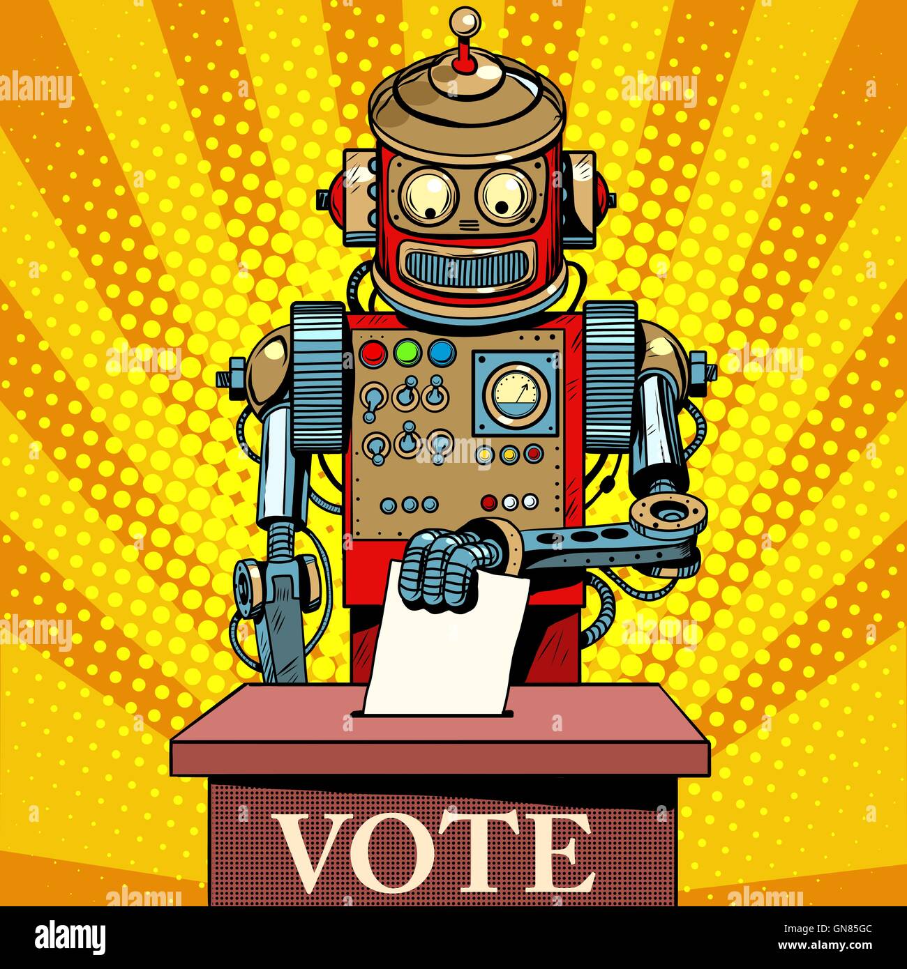 Polling station election Stock Vector Images - Alamy