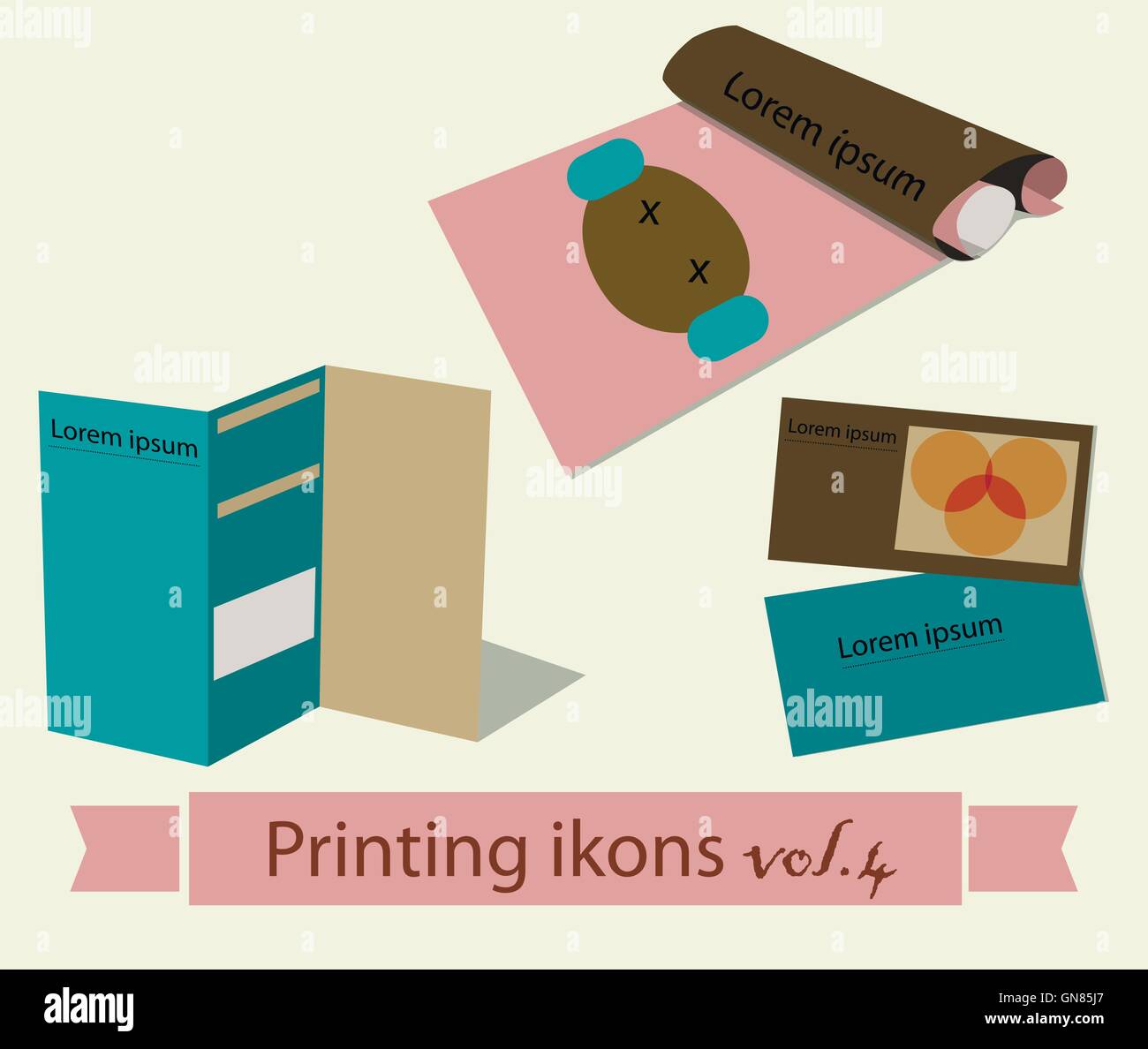 Print icons set4 Stock Vector Image & Art - Alamy