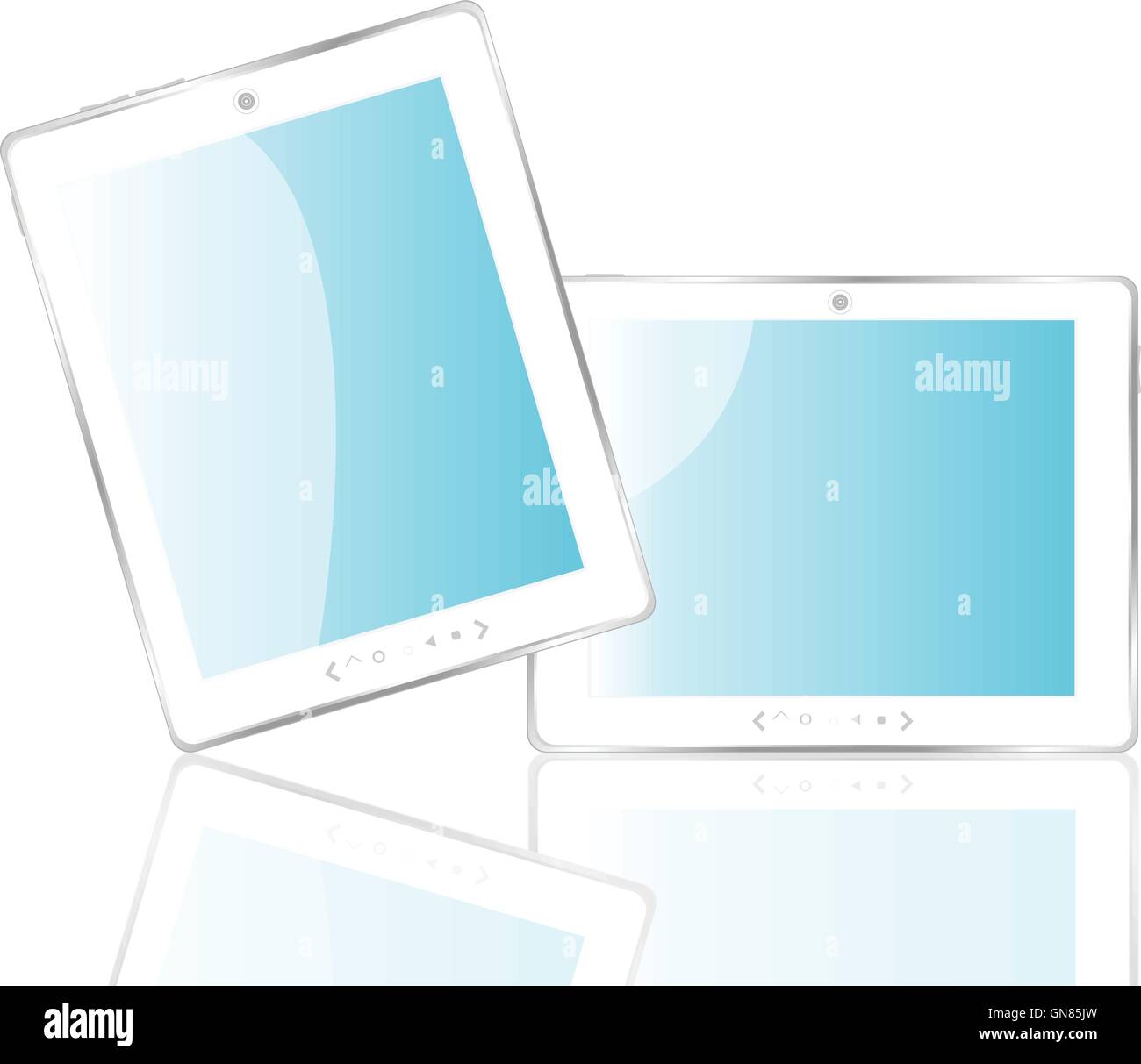 Vector two tablets pc with white frame Stock Vector Image & Art - Alamy