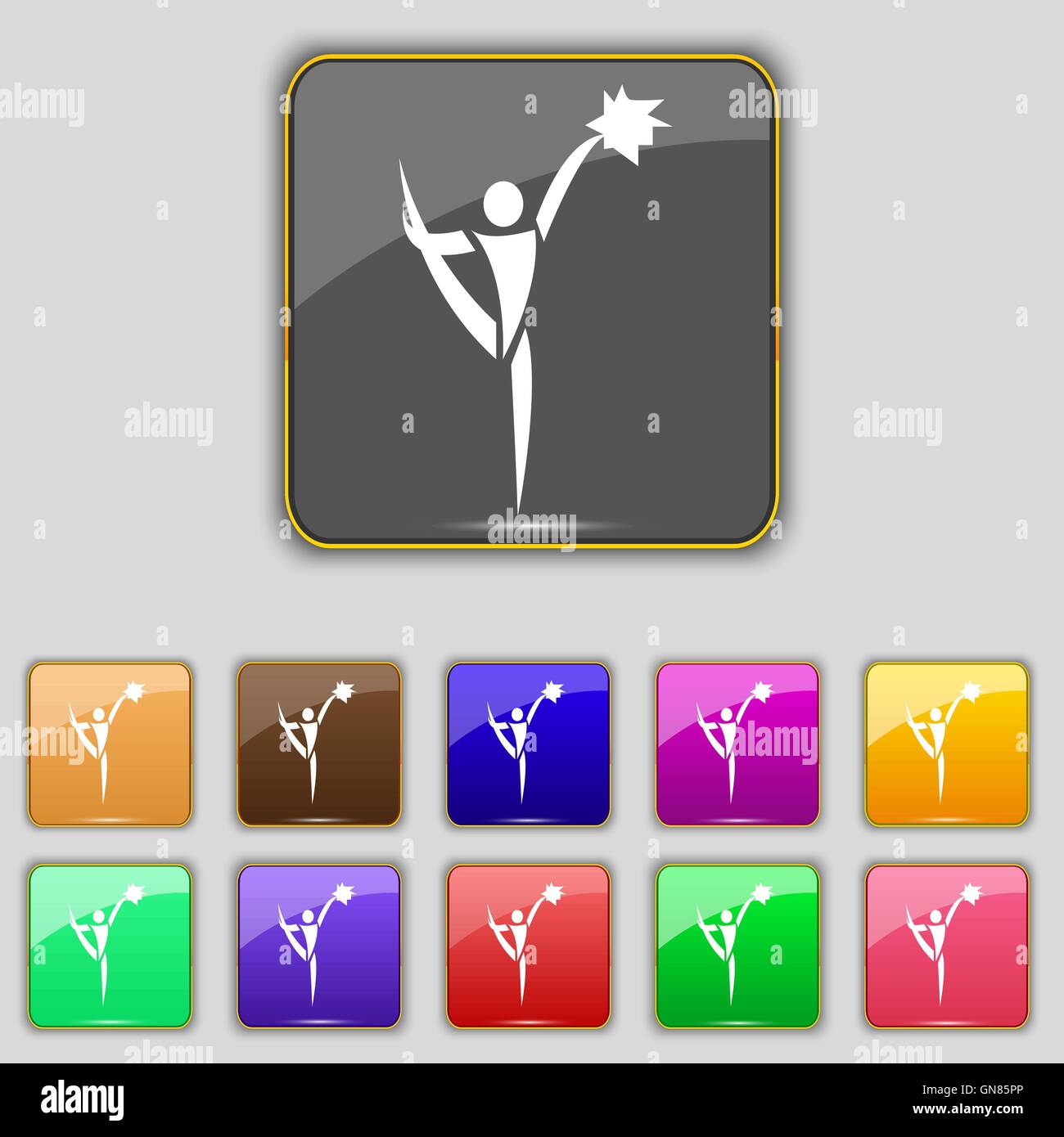 Yell cheer Stock Vector Images - Alamy