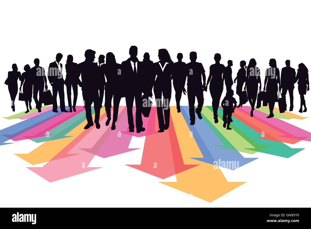 Downtown residents Stock Vector Images - Alamy