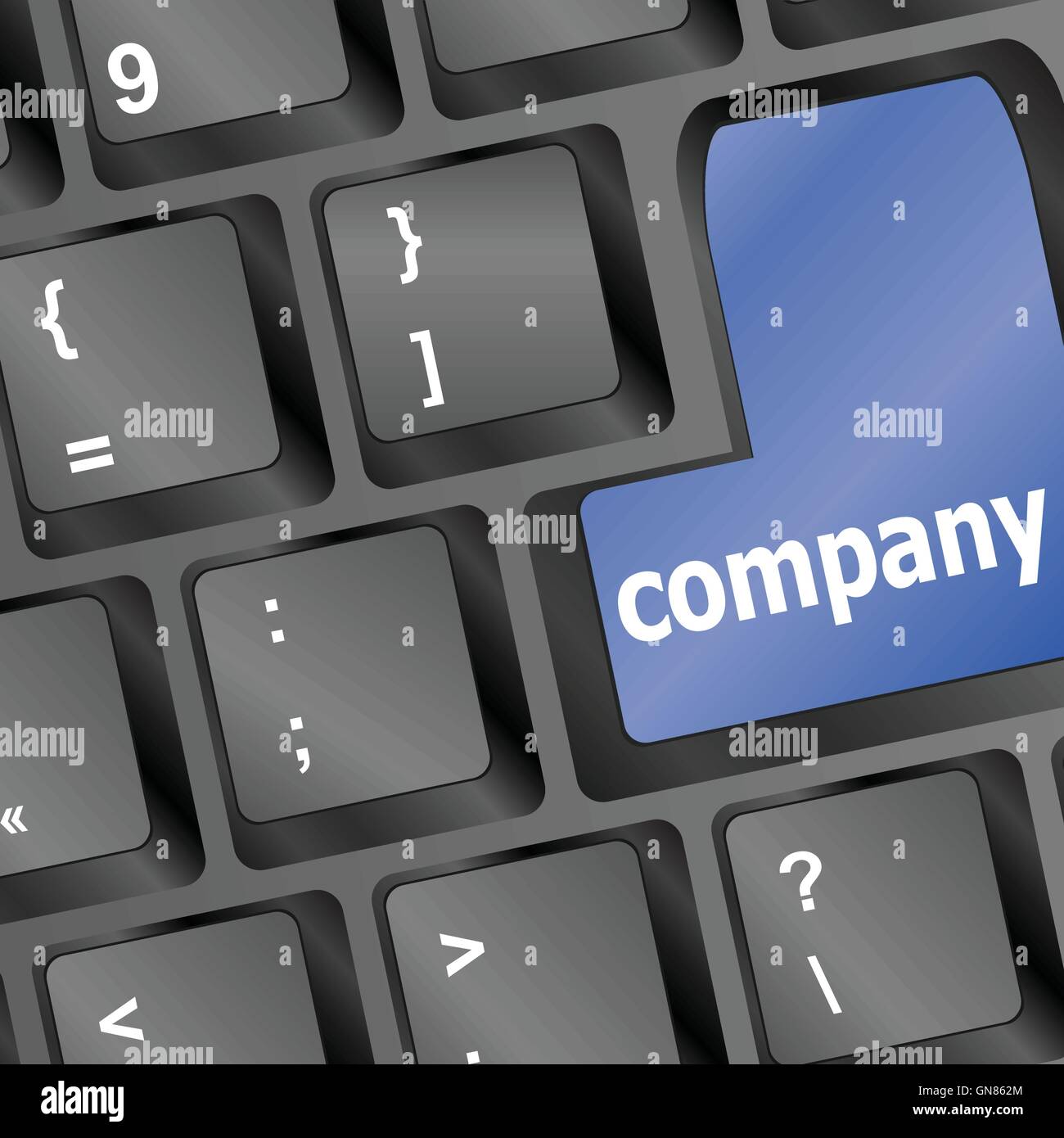 keyboard buttons company key - business concept vector illustration ...