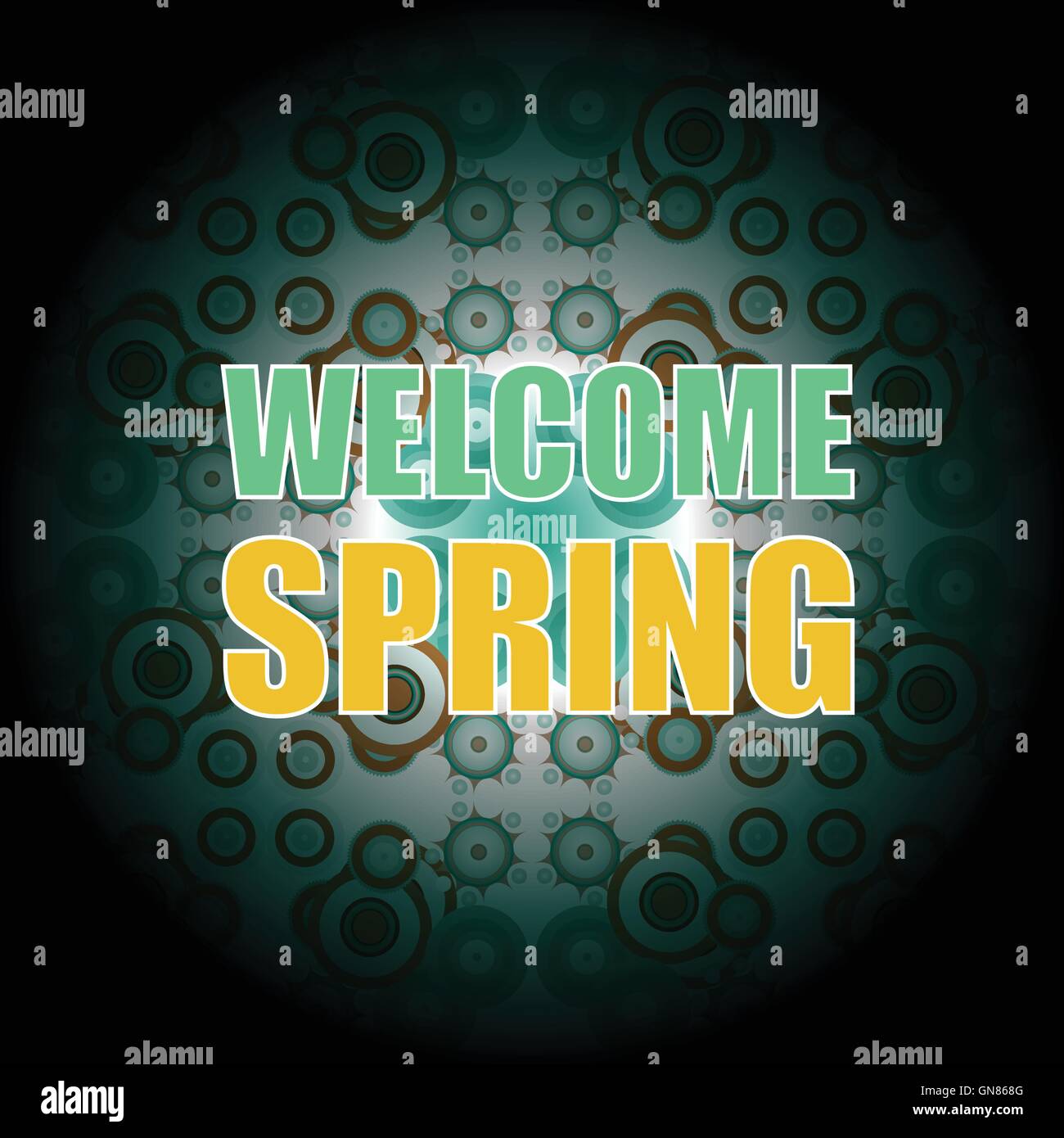Welcome Spring Holiday Card. Welcome Spring Vector. Love background ...